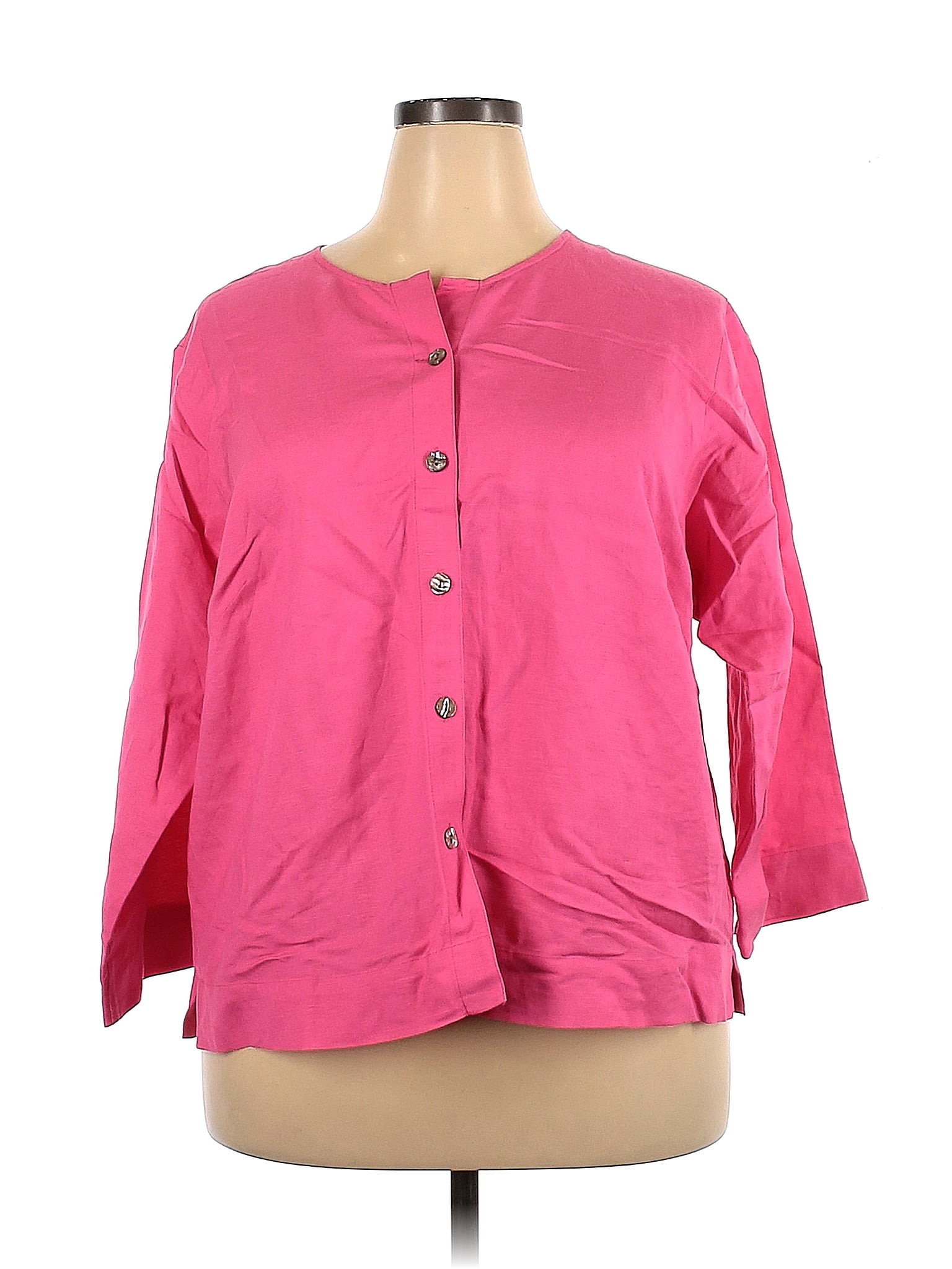 Sigrid Olsen Pink Jacket Size 2X (Plus) - 77% off | thredUP