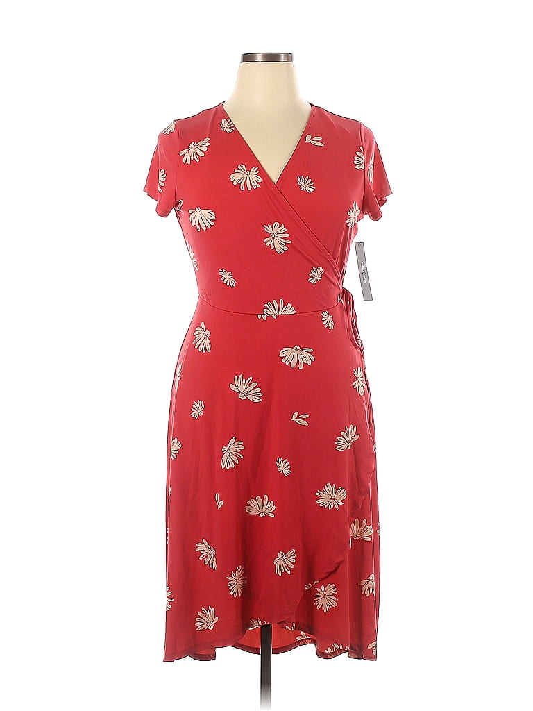 Gilli Floral Red Casual Dress Size XL - 60% off | thredUP
