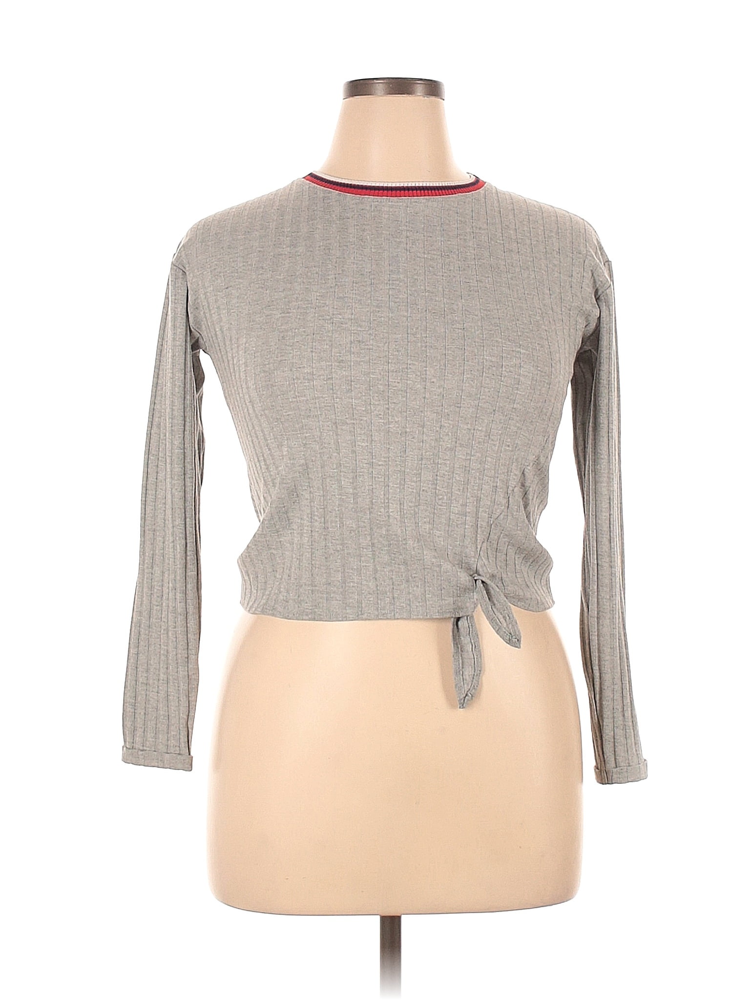 Dex Gray Long Sleeve Top Size XL - 76% off | thredUP