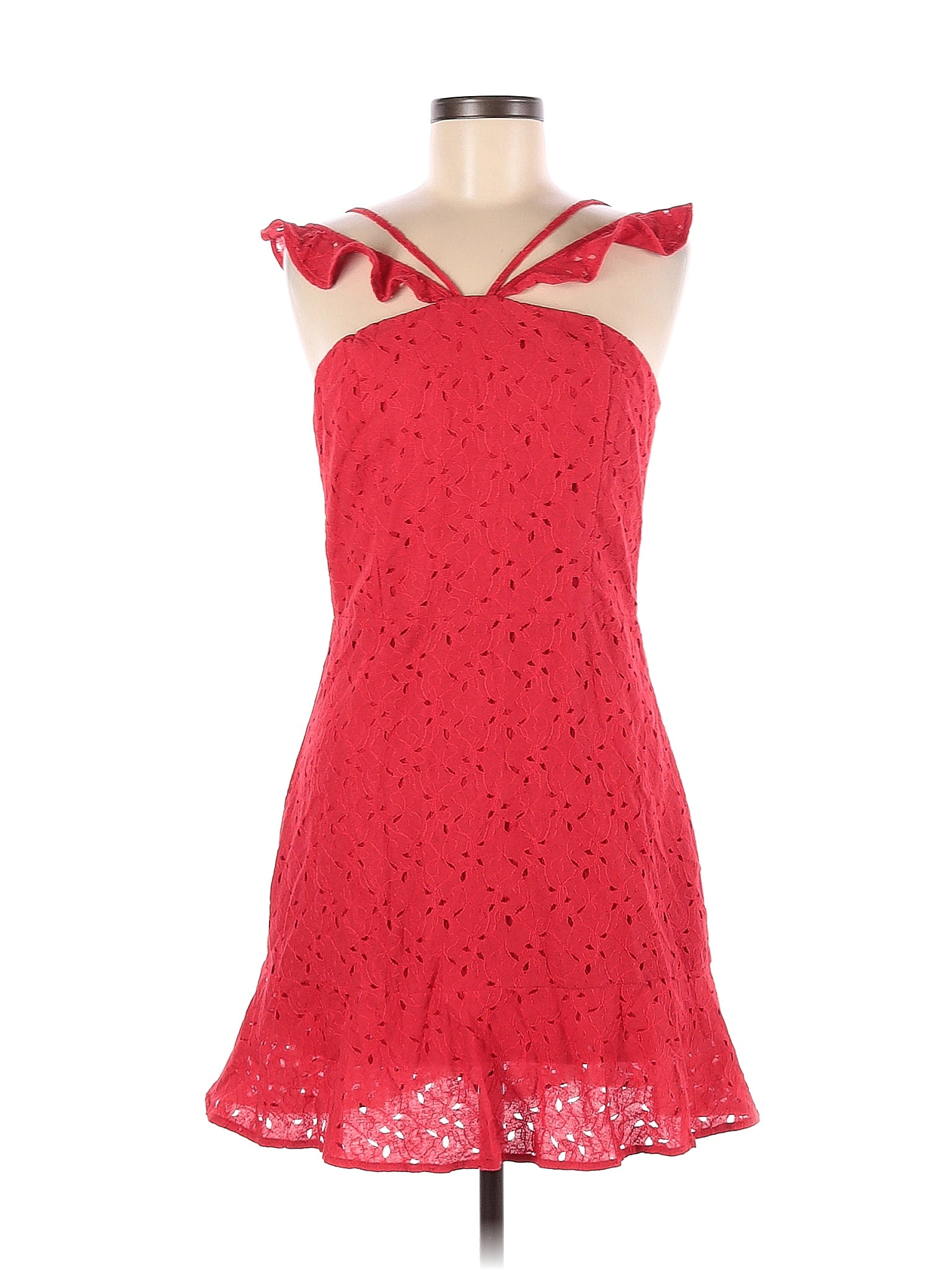 J.O.A. Just One Answer Solid Red Cocktail Dress Size M - 70% off | thredUP