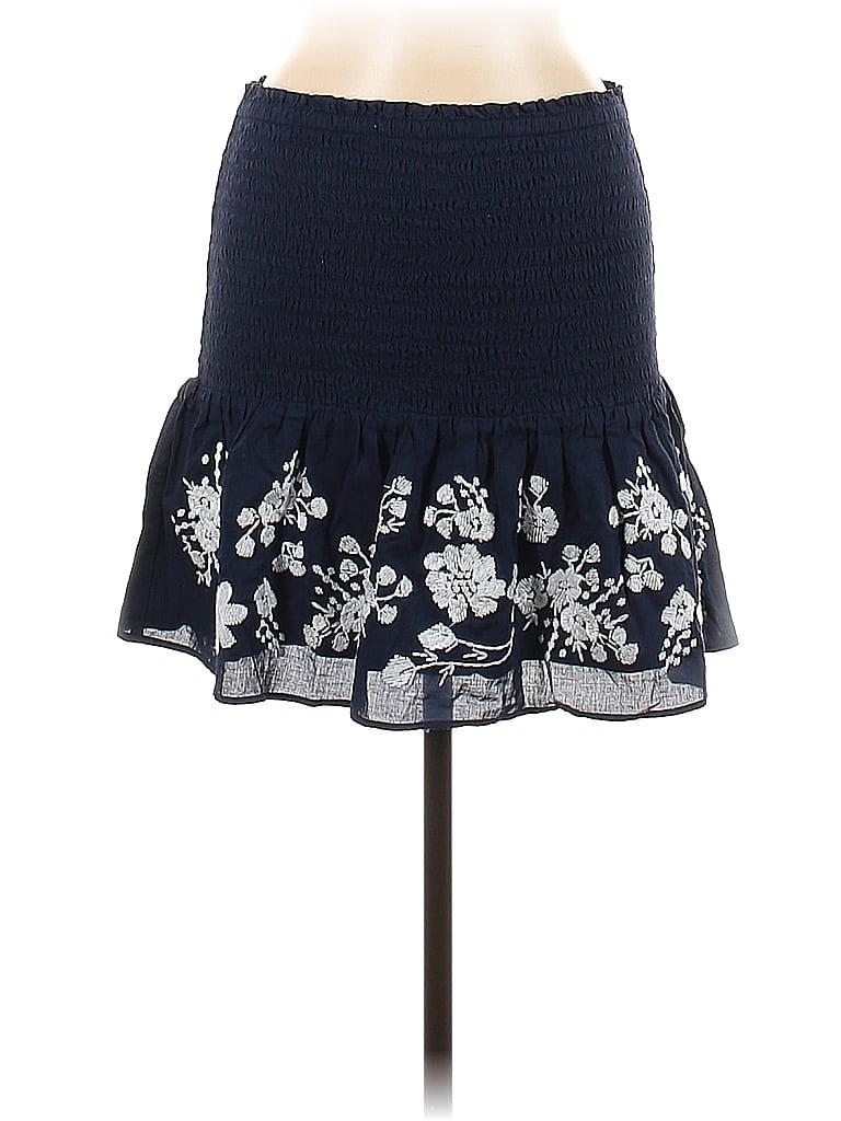 Point Sur 100% Cotton Floral Navy Blue Casual Skirt Size M - 87% off ...