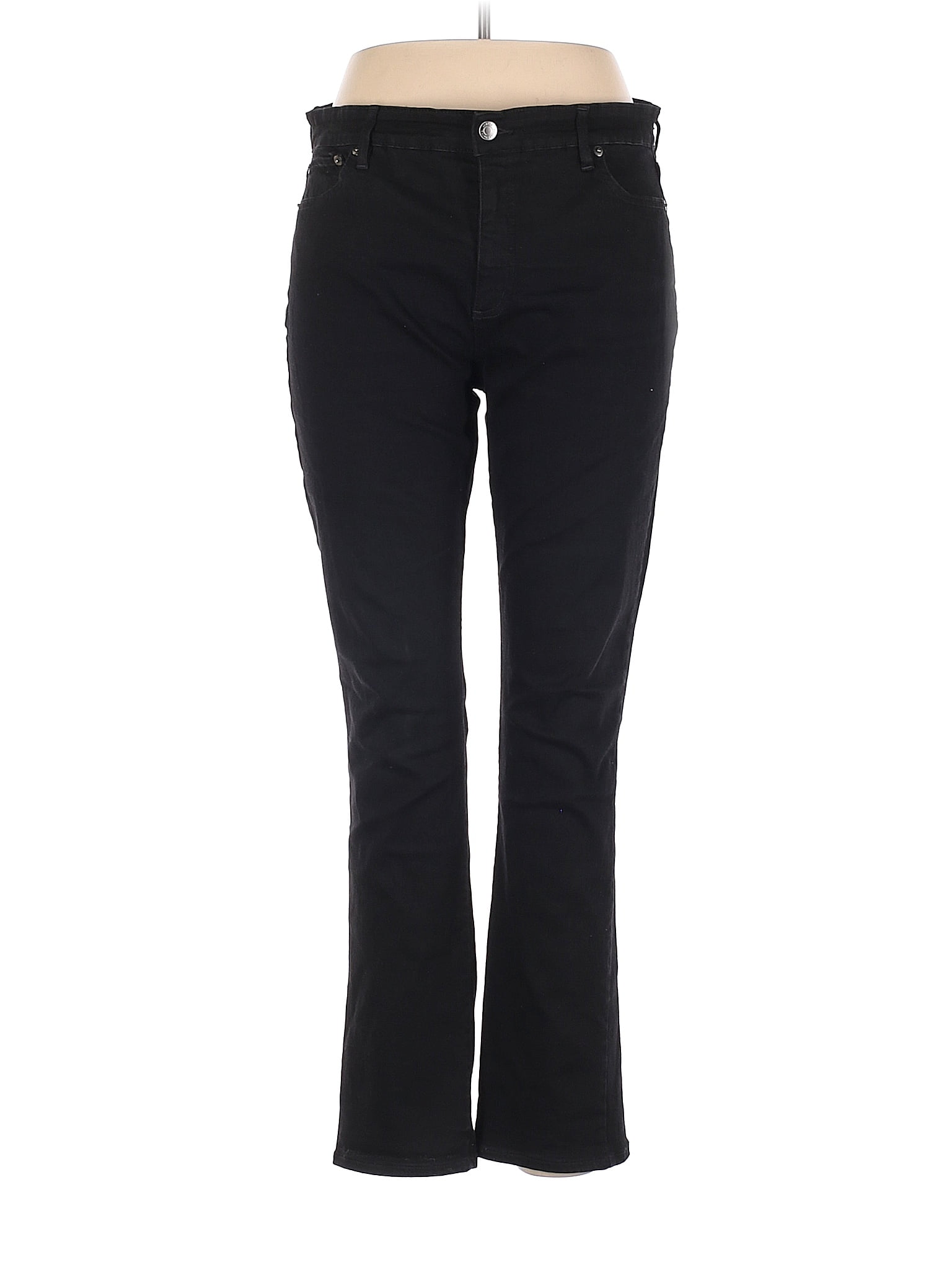 Lauren by Ralph Lauren Solid Black Jeans Size 16 - 76% off | thredUP