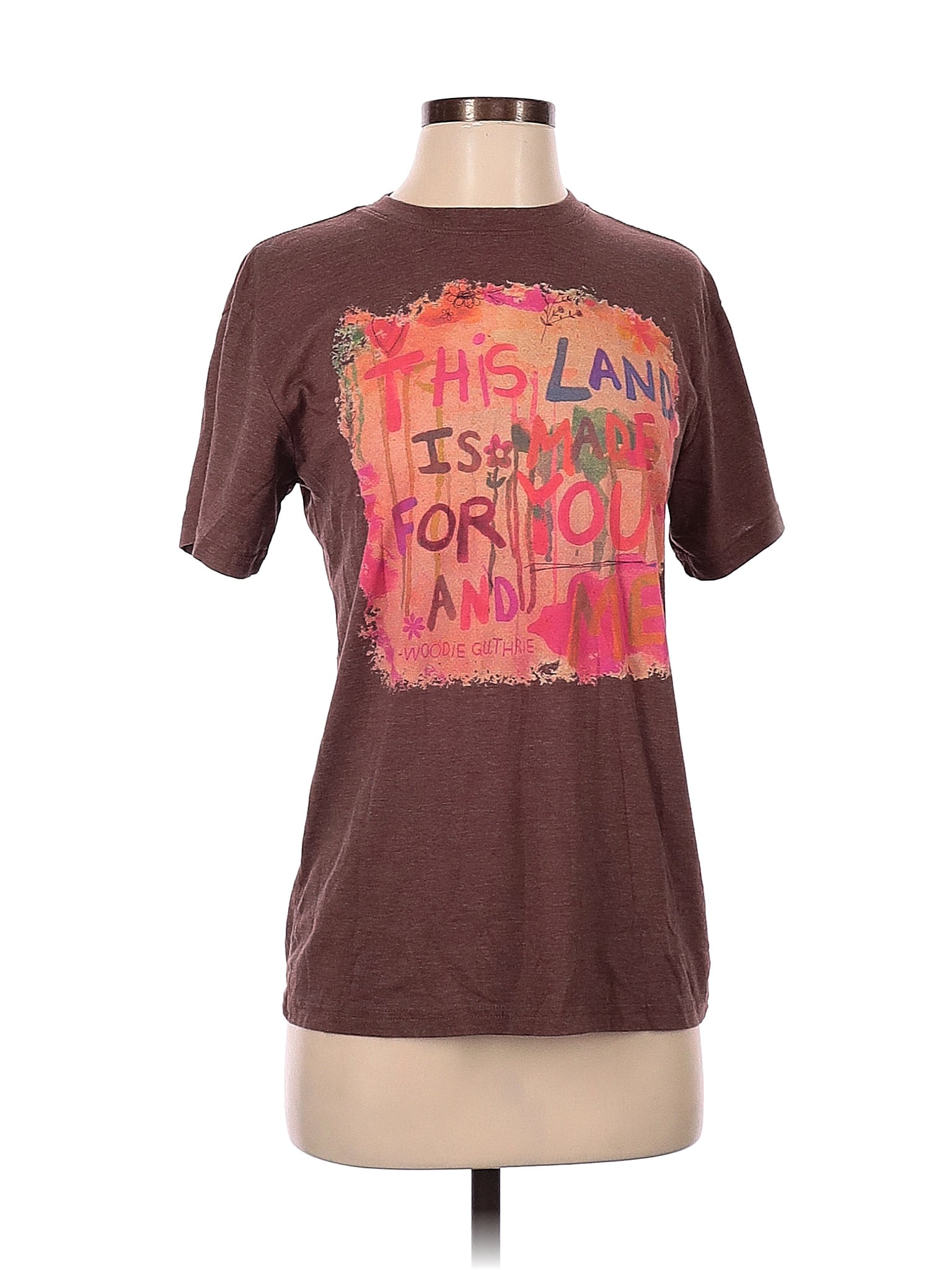 Natural Life Graphic Brown Short Sleeve T-Shirt Size S - 42% off | thredUP