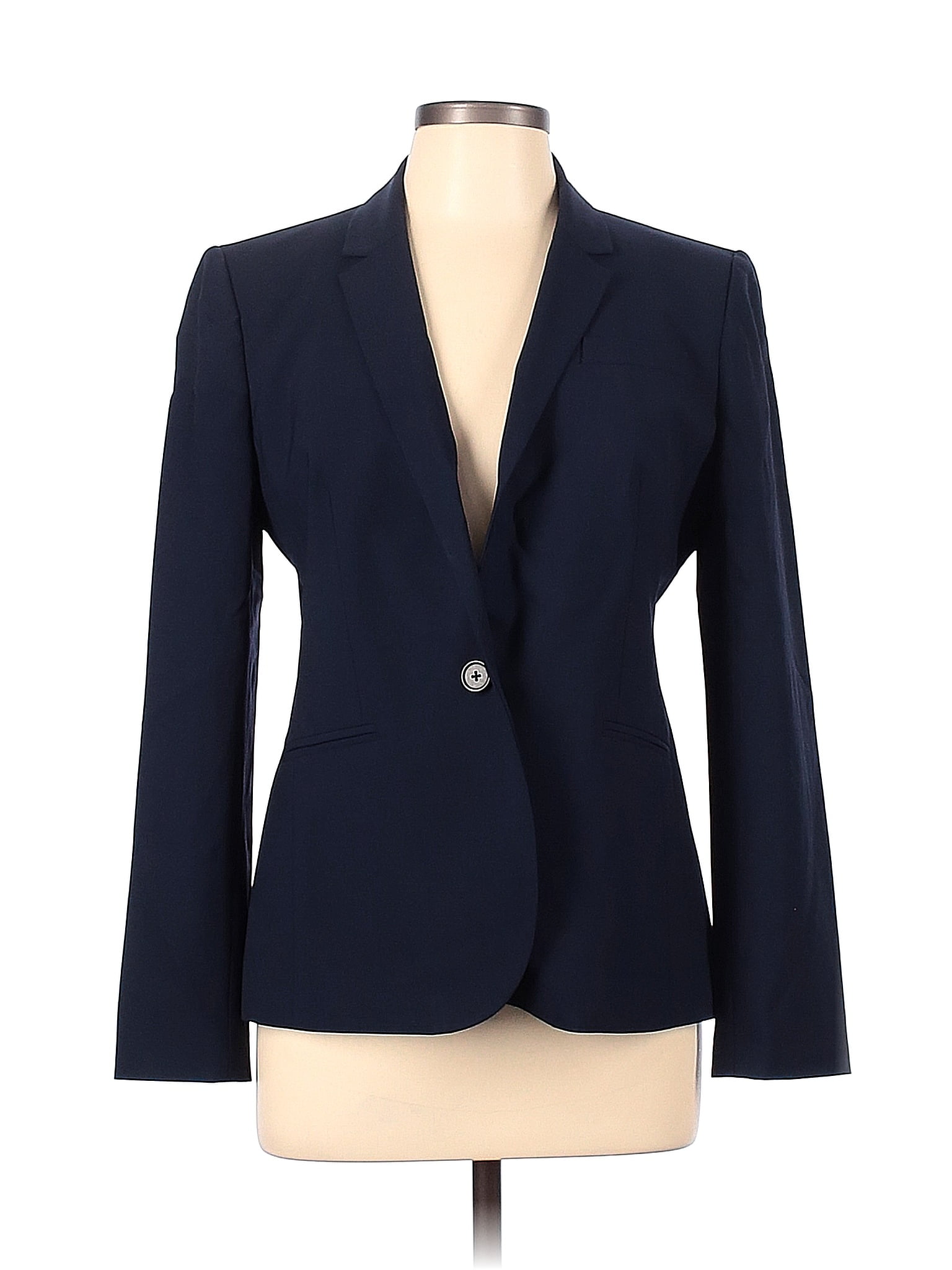 J.Crew Solid Navy Blue Wool Blazer Size 12 - 73% off | thredUP