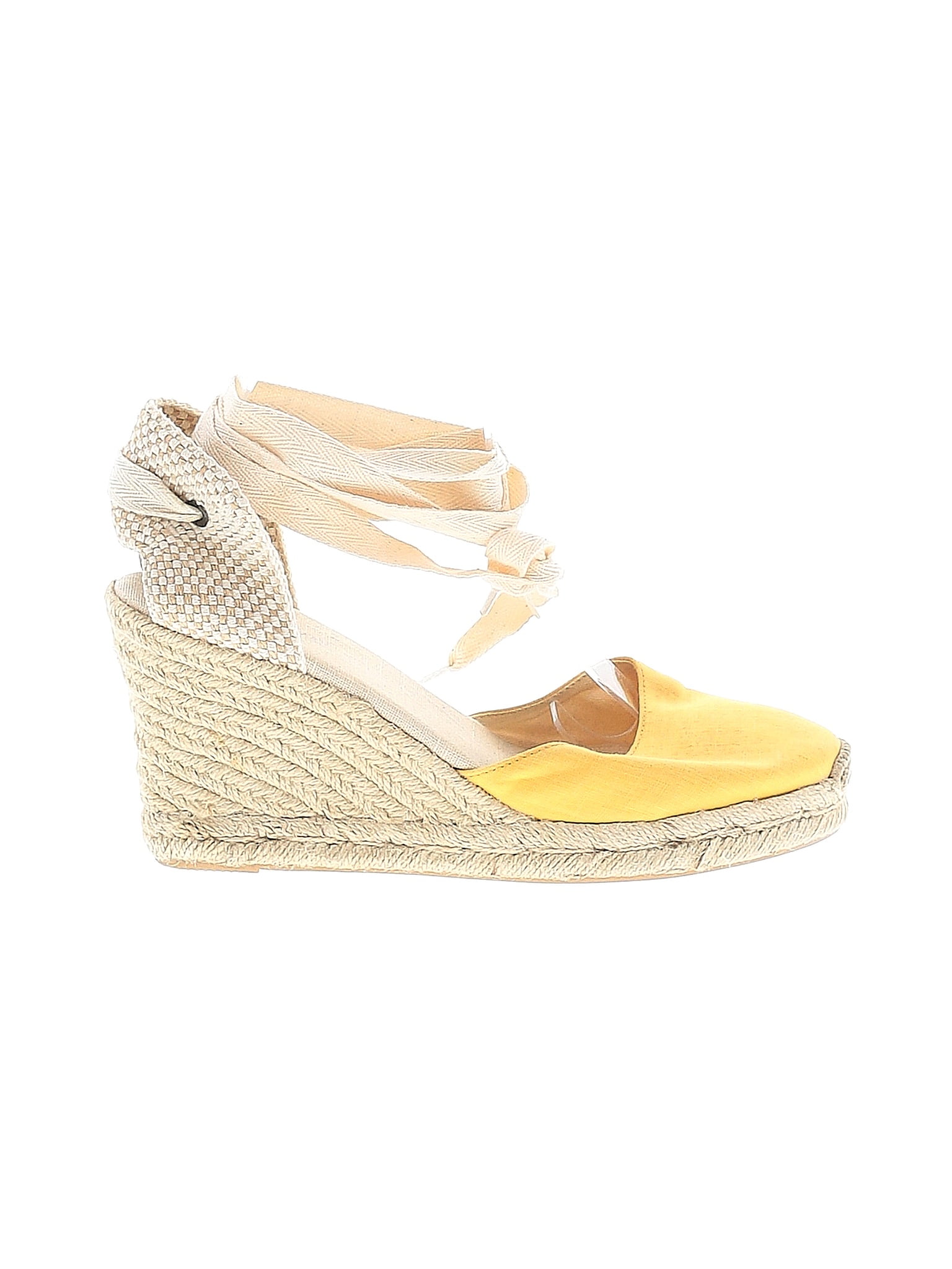 Soludos Solid Tan Yellow Wedges Size 8 1/2 - 68% off | thredUP