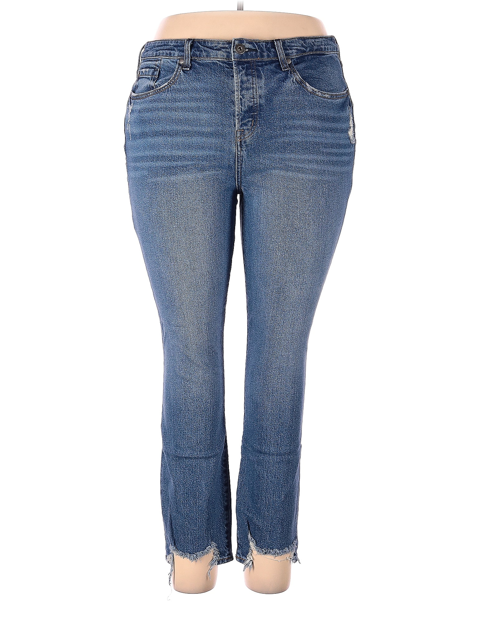 Torrid Solid Blue Jeans Size 18 (Plus) - 59% off | thredUP