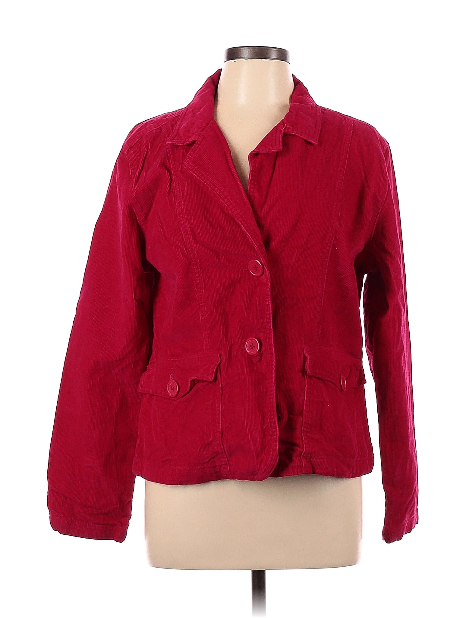 Assorted Brands 100% Cotton Solid Red Pink Jacket Size L - 71% off ...