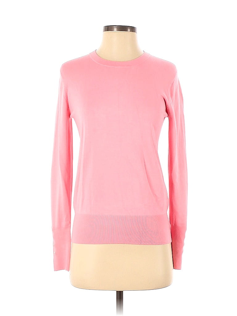 Zara Color Block Solid Pink Pullover Sweater Size M - 55% off | thredUP