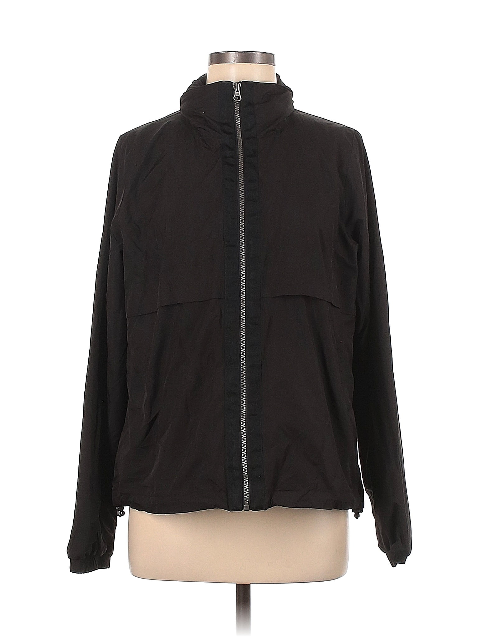 Athletic Works 100% Polyester Solid Black Jacket Size M - 59% off | thredUP
