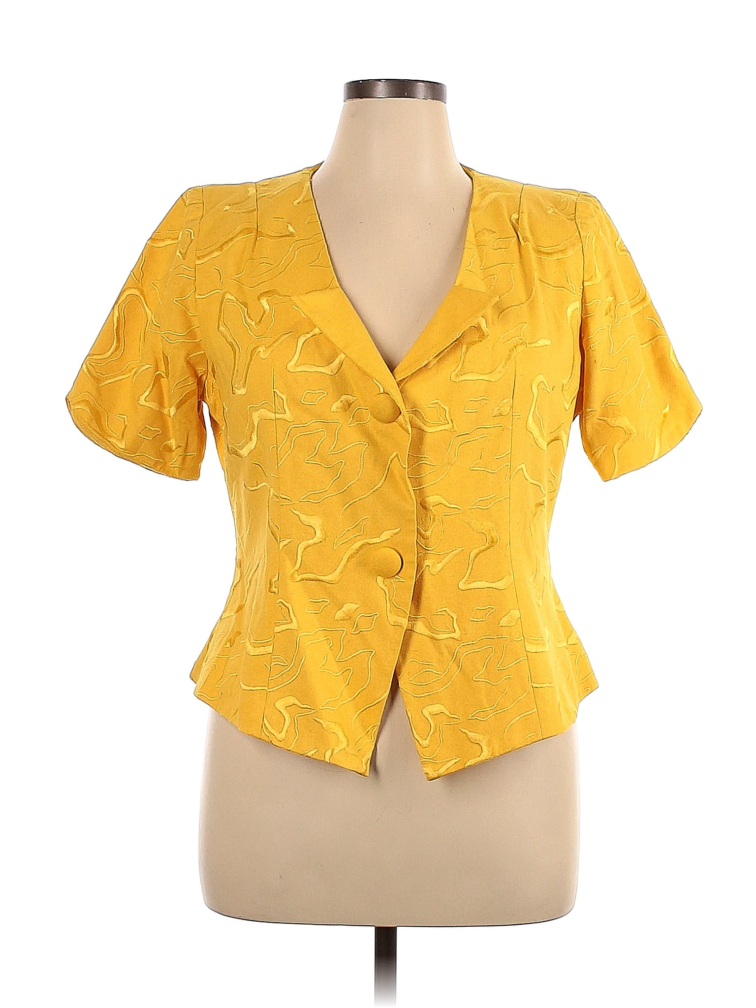 Assorted Brands 100% Silk Yellow Jacket Size 16 - 59% off | ThredUp