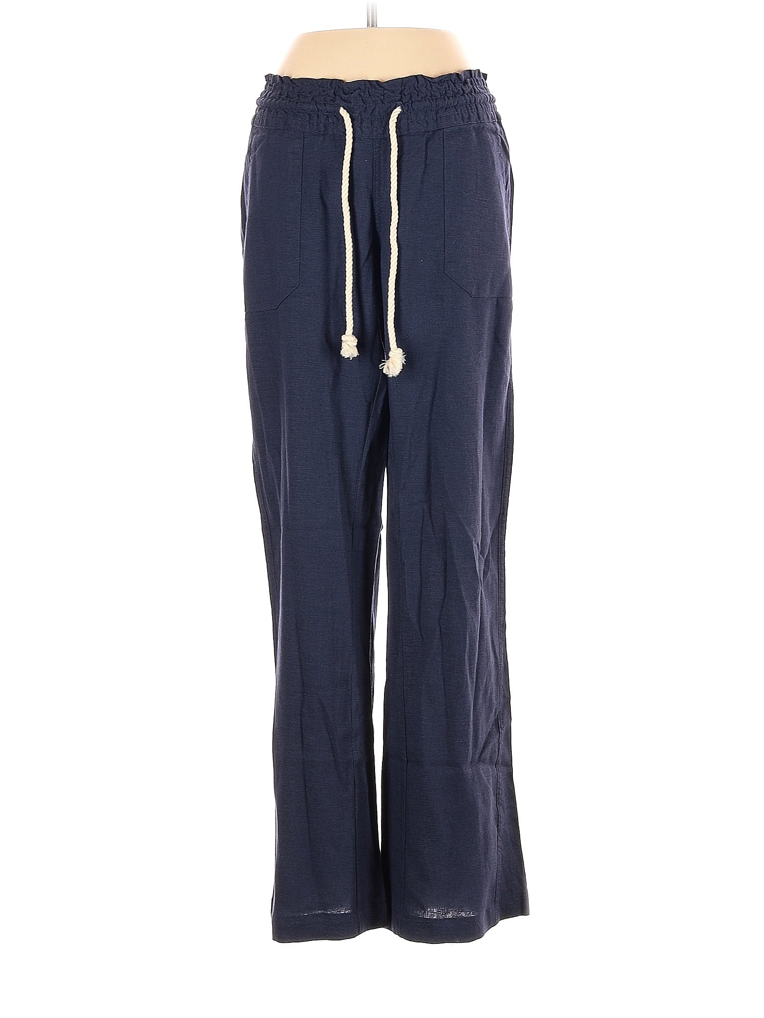 Roxy Solid Navy Blue Linen Pants Size XS - 60% off | ThredUp
