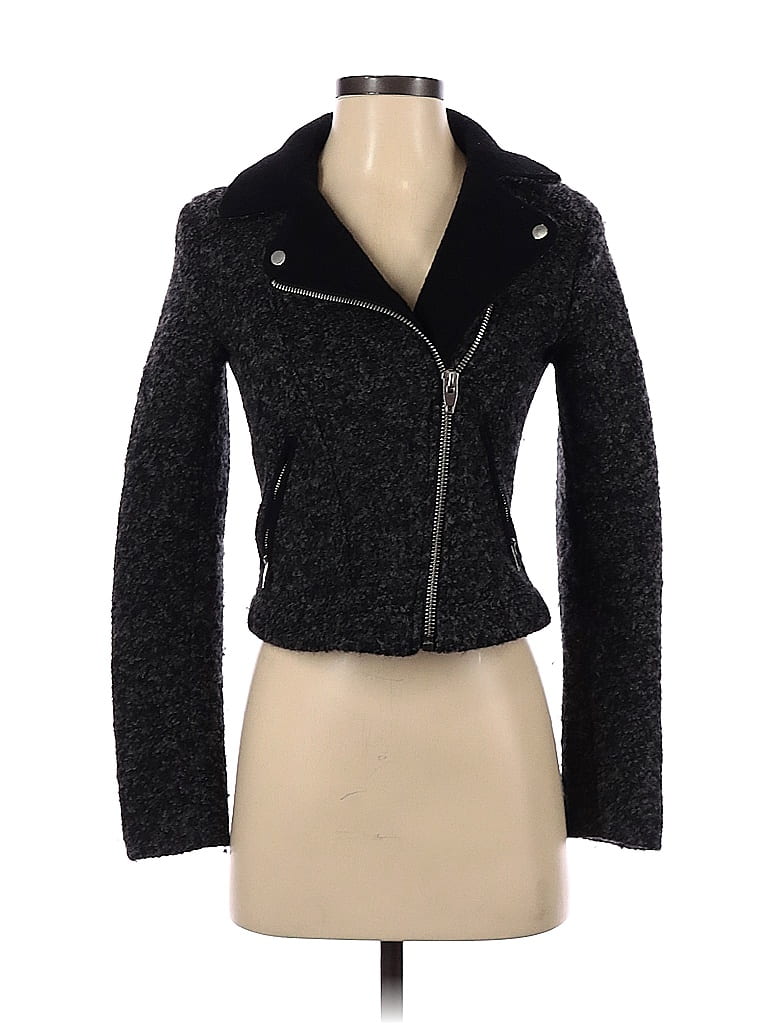 Divided by H&M Solid Black Jacket Size 2 - 56% off | thredUP