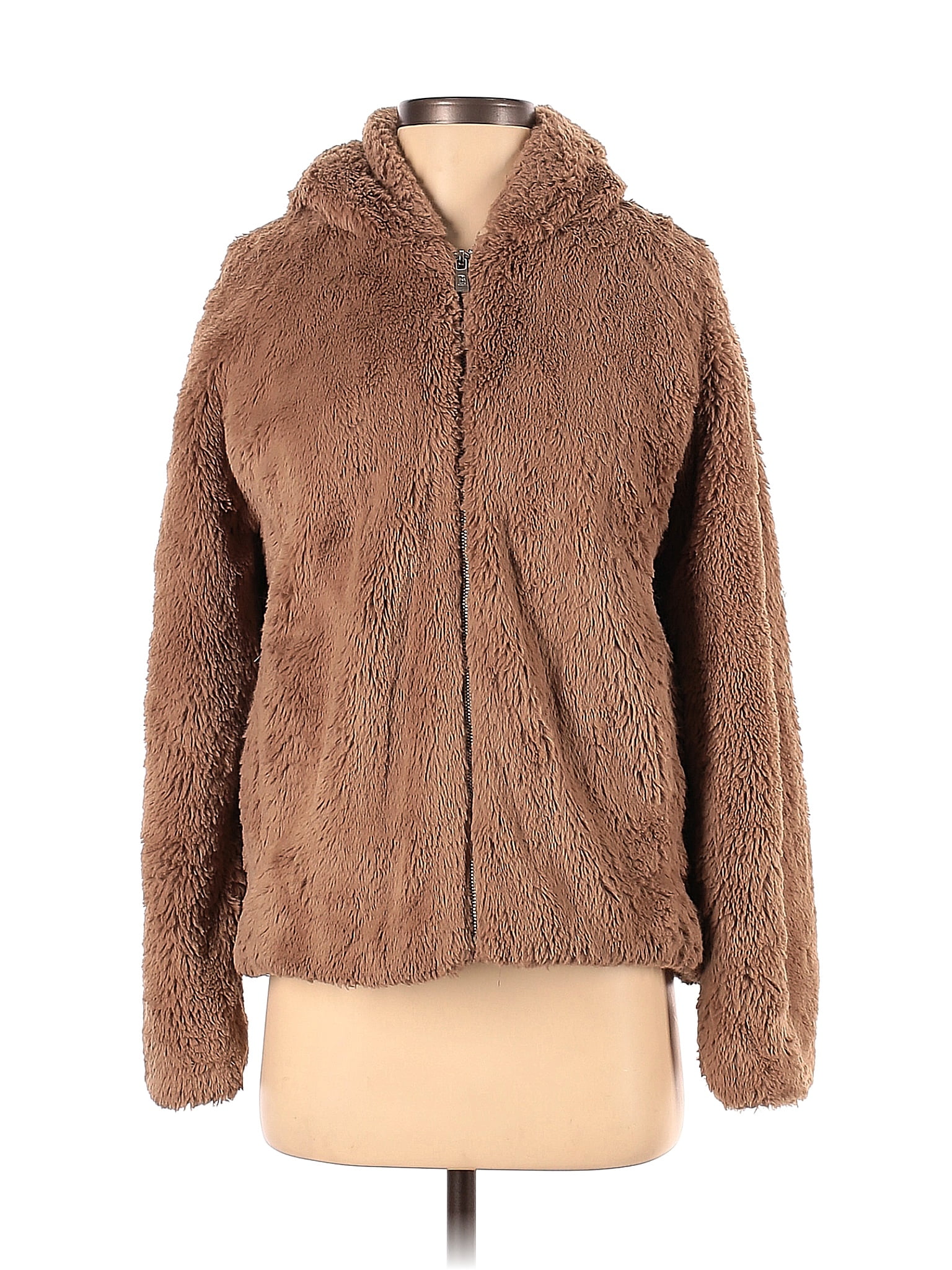 Assorted Brands 100% Polyester Solid Brown Fleece Size Sm - XS - 58% ...
