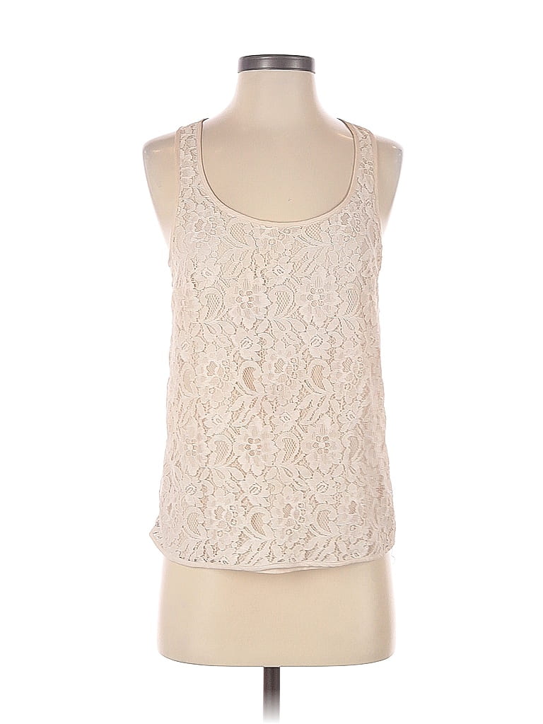 Lauren Conrad Ivory Sleeveless Top Size S - 59% off | thredUP