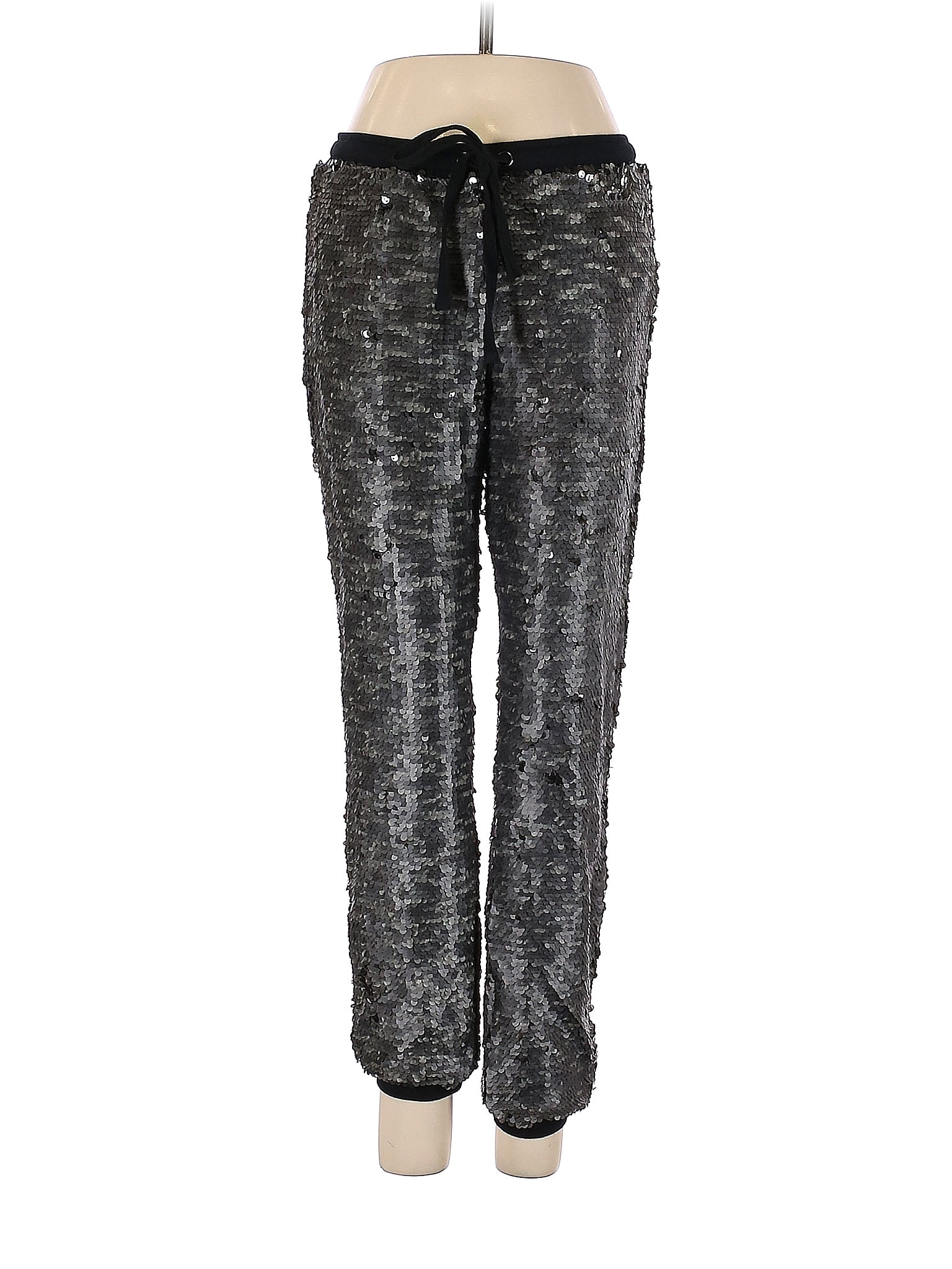 Free People Black Silver Casual Pants Size Xs 71 Off Thredup