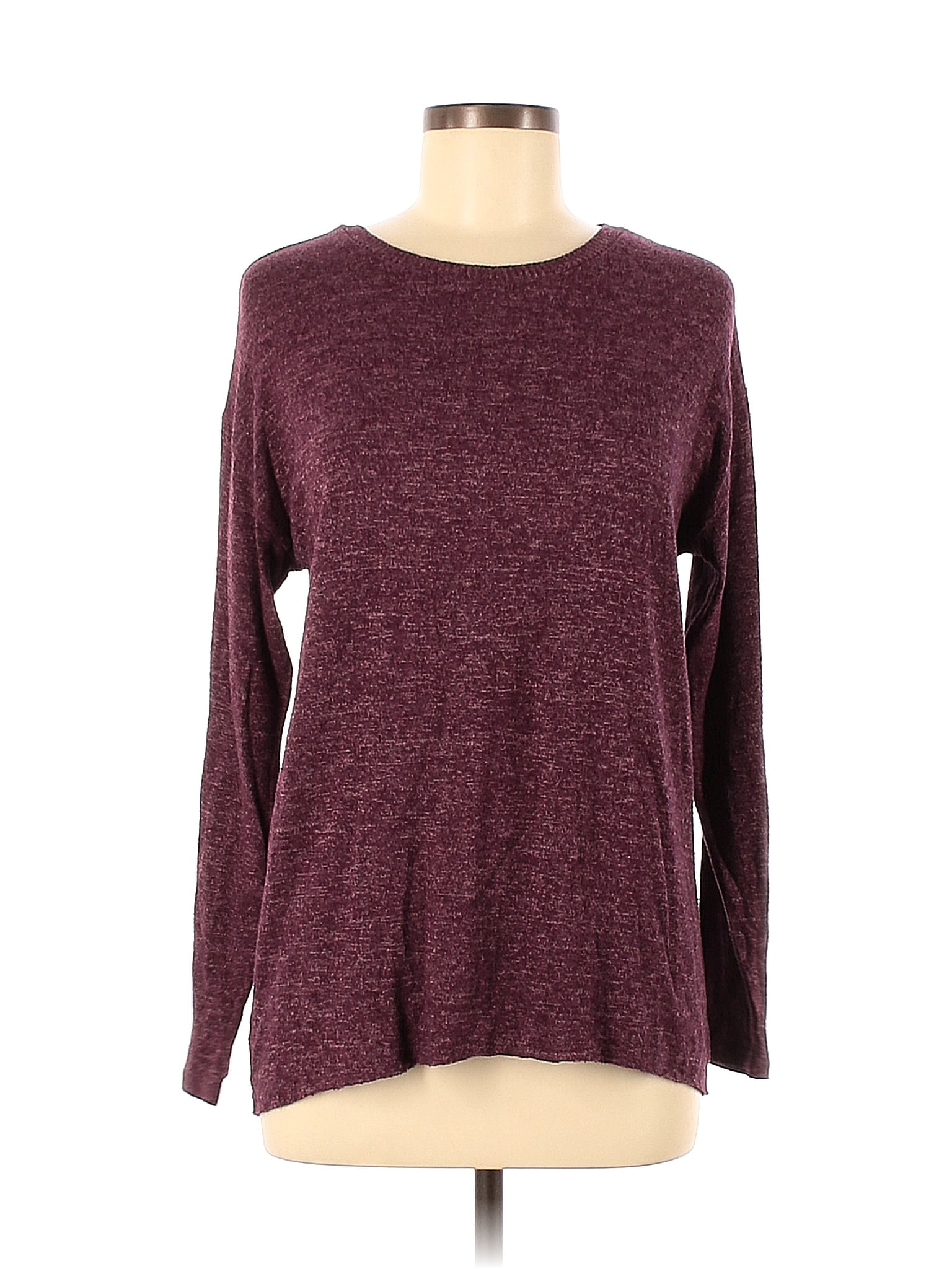American Eagle Outfitters Marled Purple Burgundy Long Sleeve T Shirt