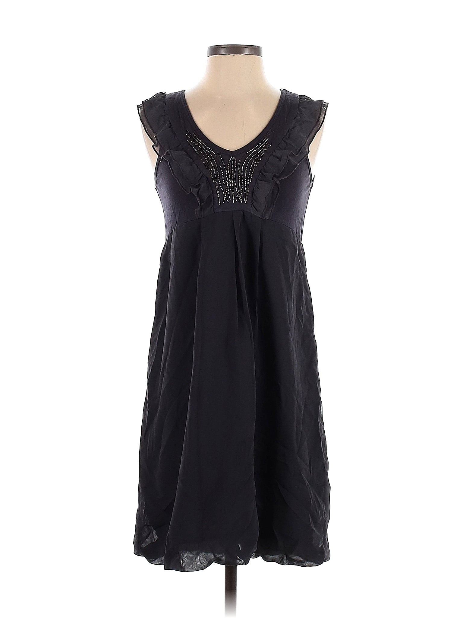 Cache Cache 100% Polyester Black Casual Dress Size 36 (EU) - 73% off ...