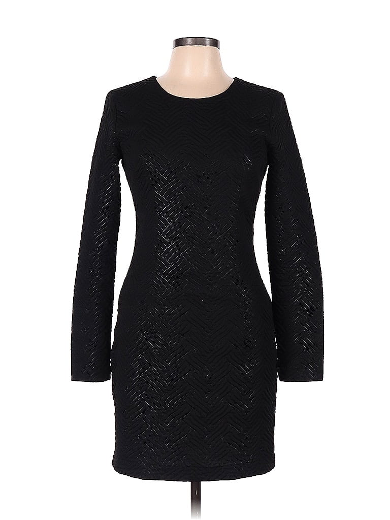 Assorted Brands 100 Polyester Solid Black Casual Dress Size 6 60