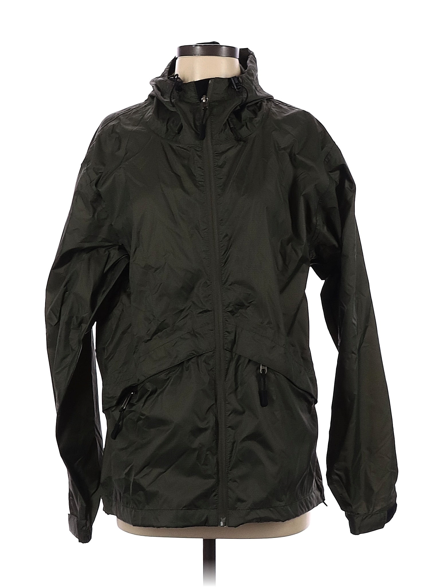 Assorted Brands 100% Nylon Solid Green Windbreaker Size S - 62% off ...