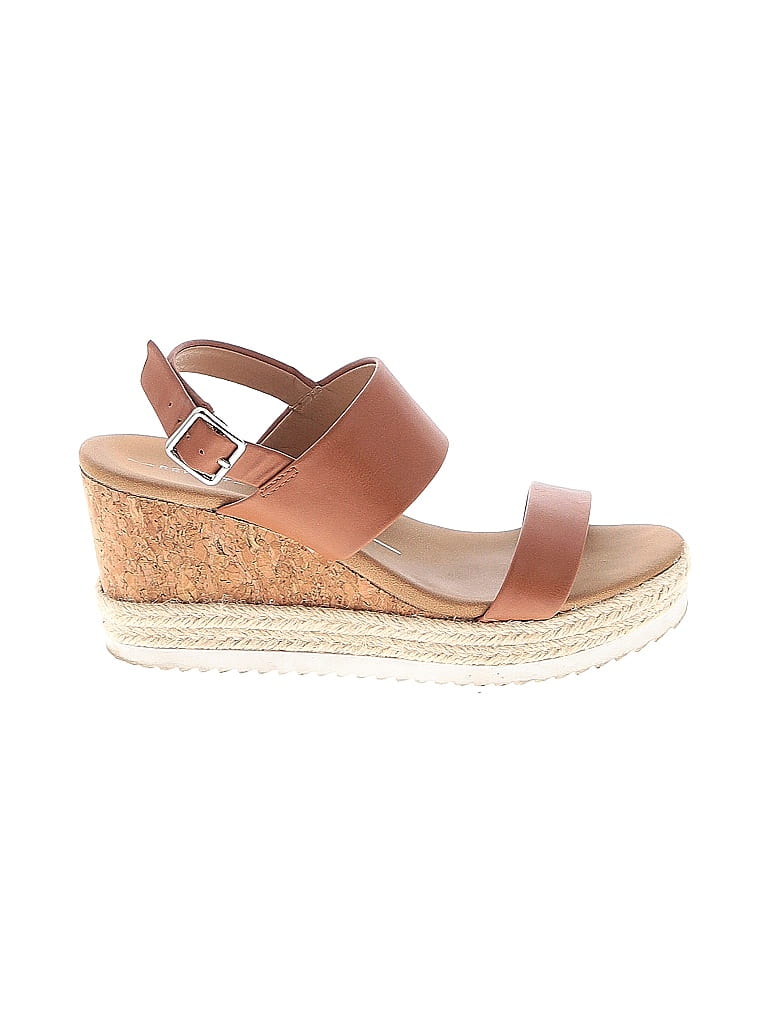 REPORT Solid Brown Tan Wedges Size 7 - 62% off | thredUP
