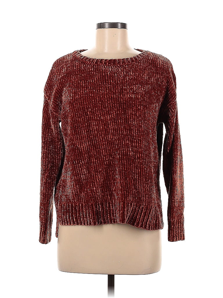 Jones New York Signature 100% Polyester Color Block Solid Brown ...