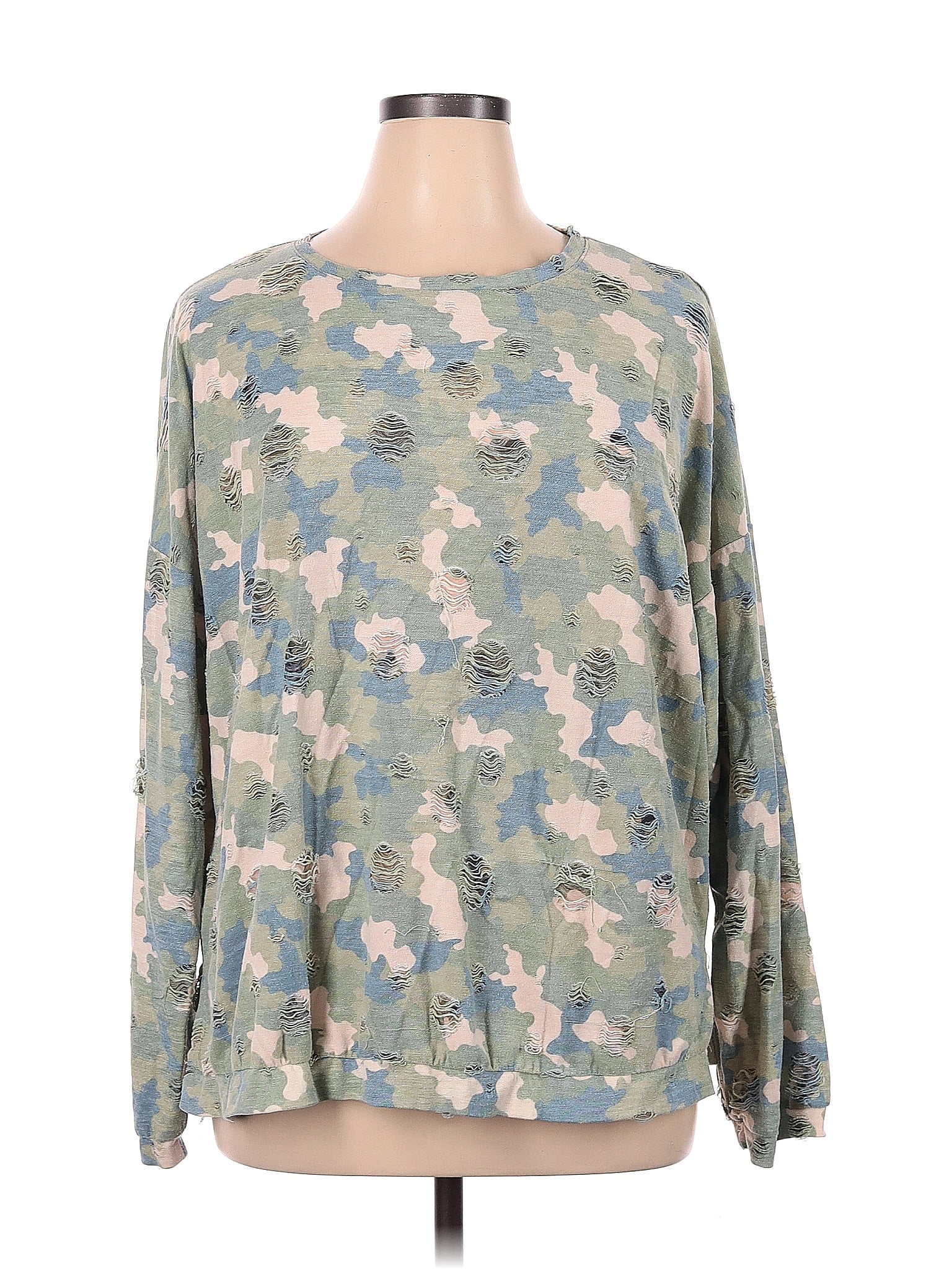 Easel Camo Green Sweatshirt Size 1X (Plus) - 63% off | thredUP