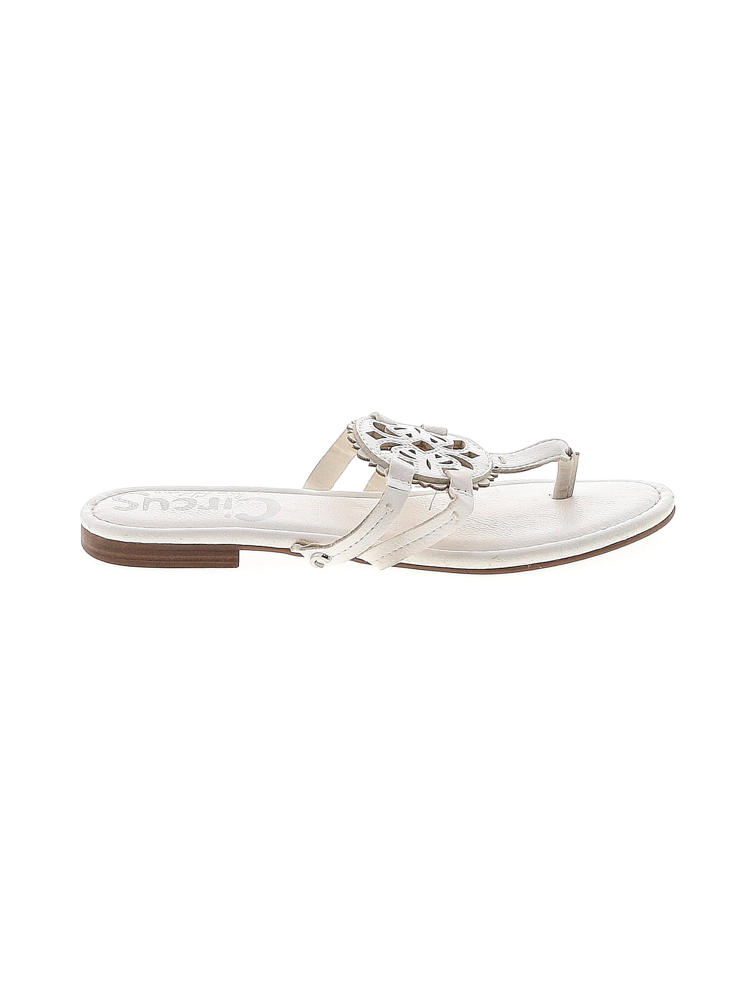 Circus by Sam Edelman Metallic White Sandals Size 7 - 64% off | thredUP