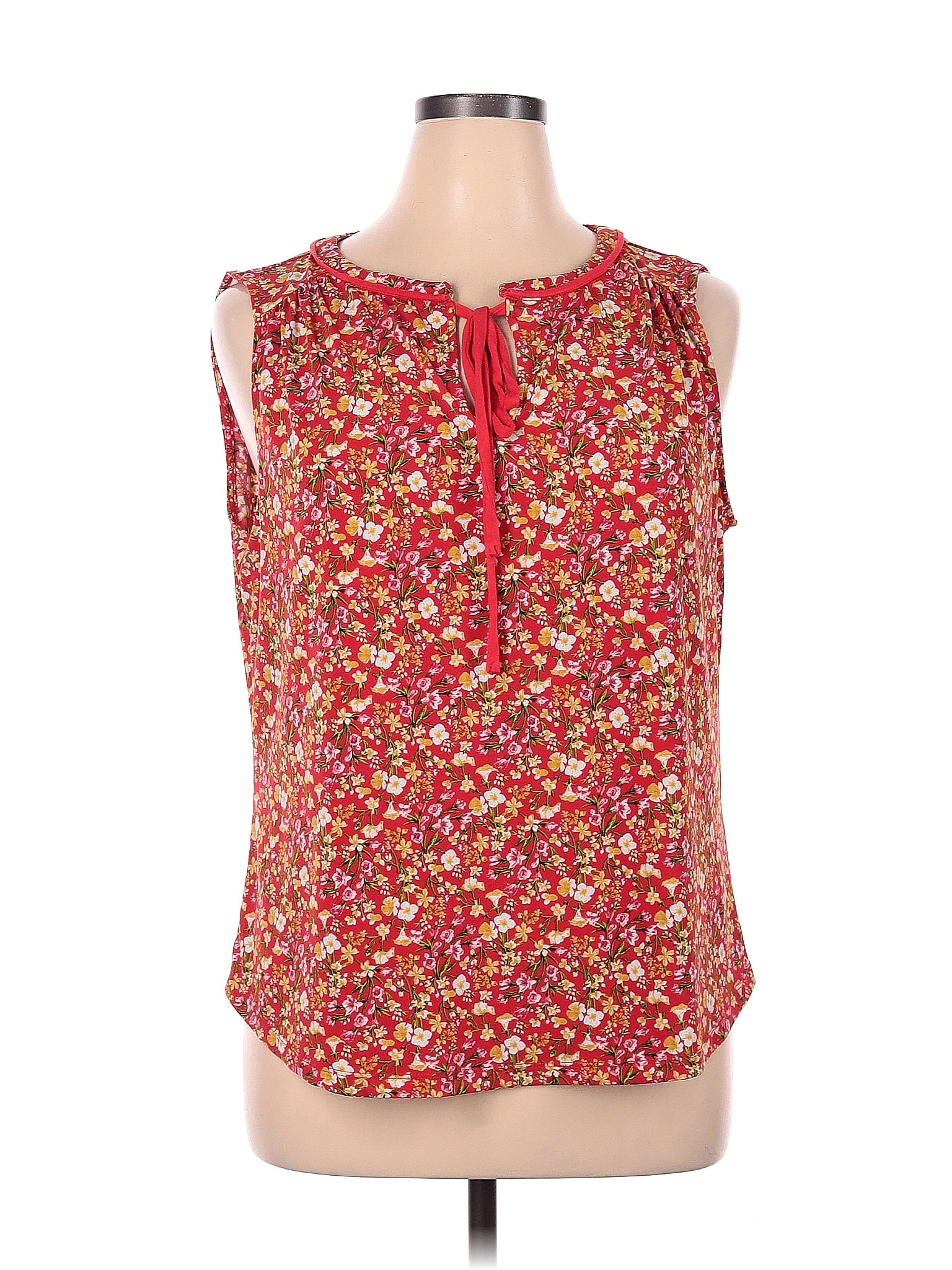 7th Avenue Design Studio New York & Company Floral Multi Color Red ...