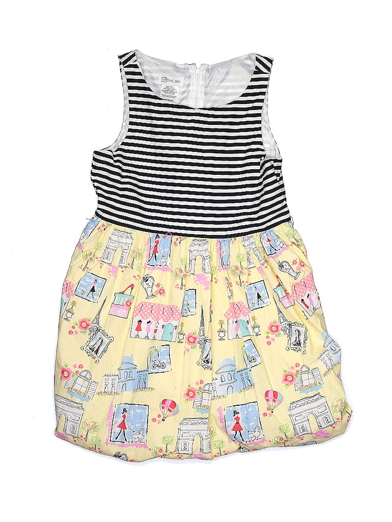 Bonnie Jean 100% Cotton Stripes Yellow Dress Size 16 - 56% off | thredUP