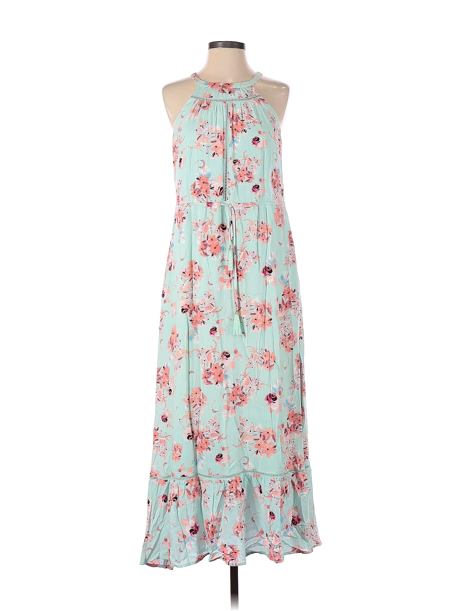 Tabitha Webb 100% Rayon Floral Blue Casual Dress Size S - 82% off | thredUP