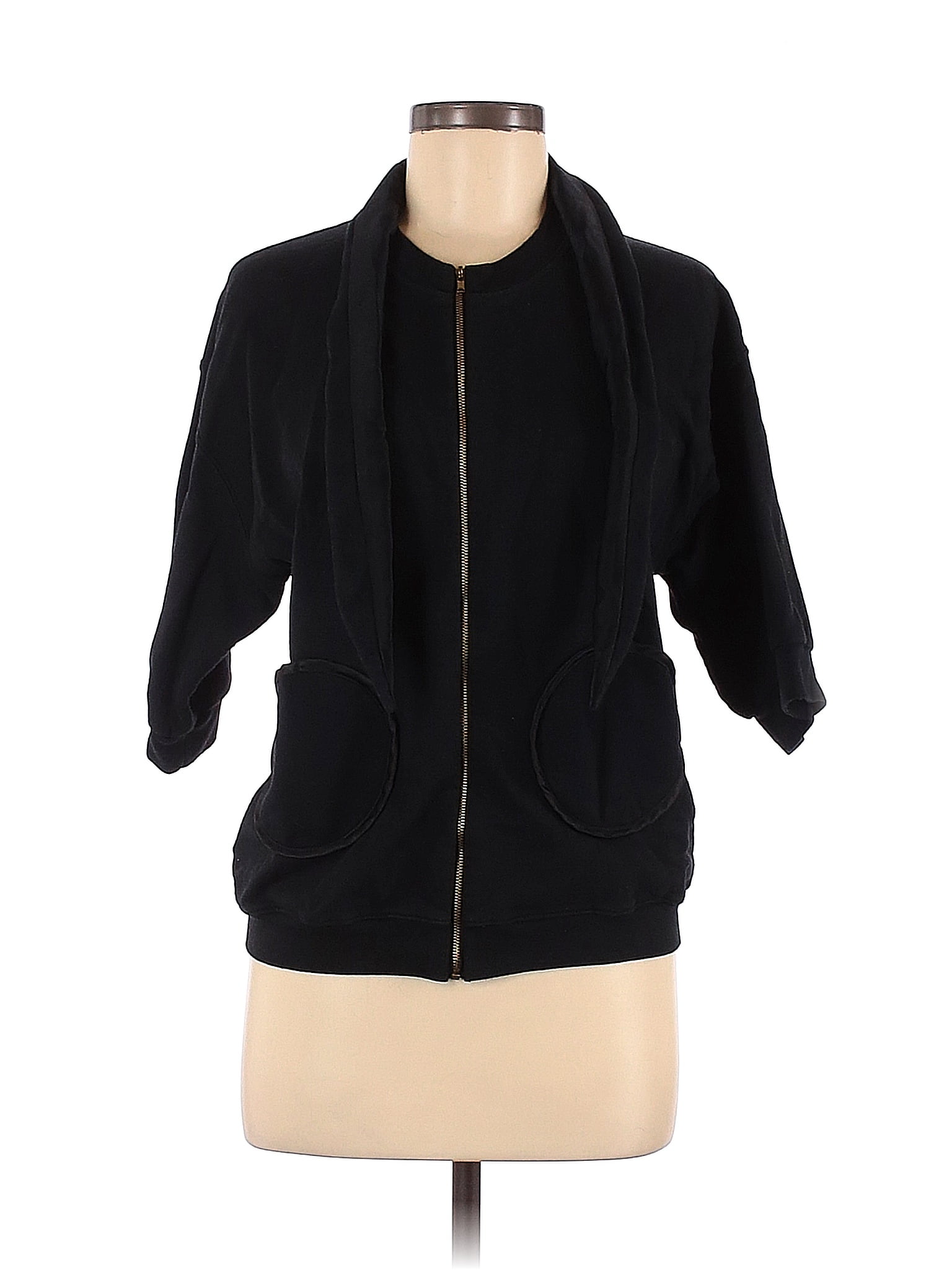 Assorted Brands 100% Cotton Solid Black Jacket Size M - 73% off | thredUP