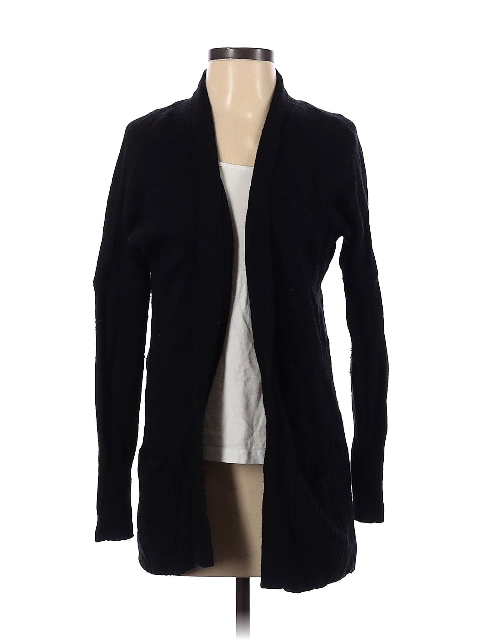 Talula Color Block Solid Black Cardigan Size XS - 68% off | thredUP