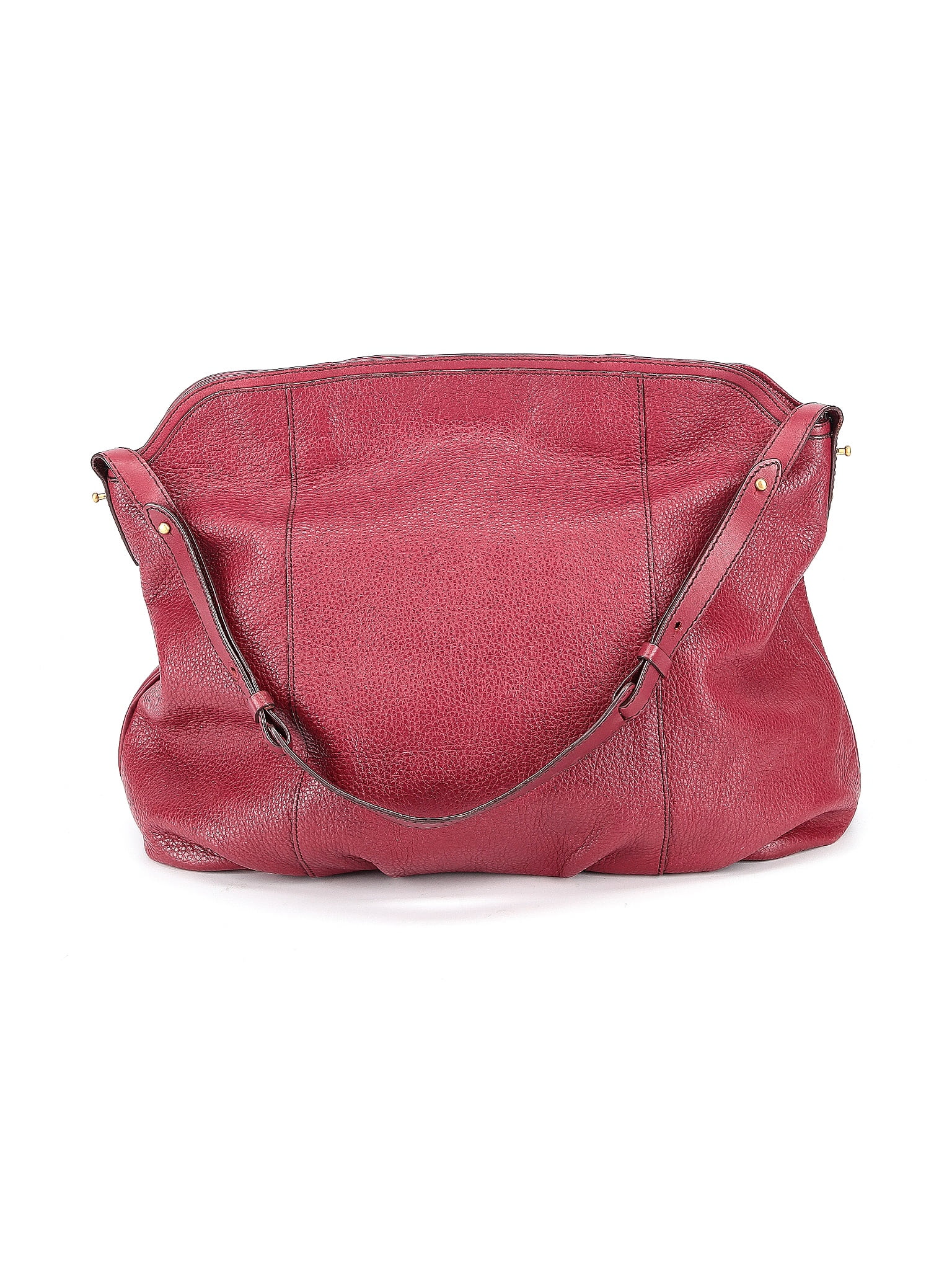 Calvin Klein 100% Leather Solid Red Leather Shoulder Bag One Size - 69% ...