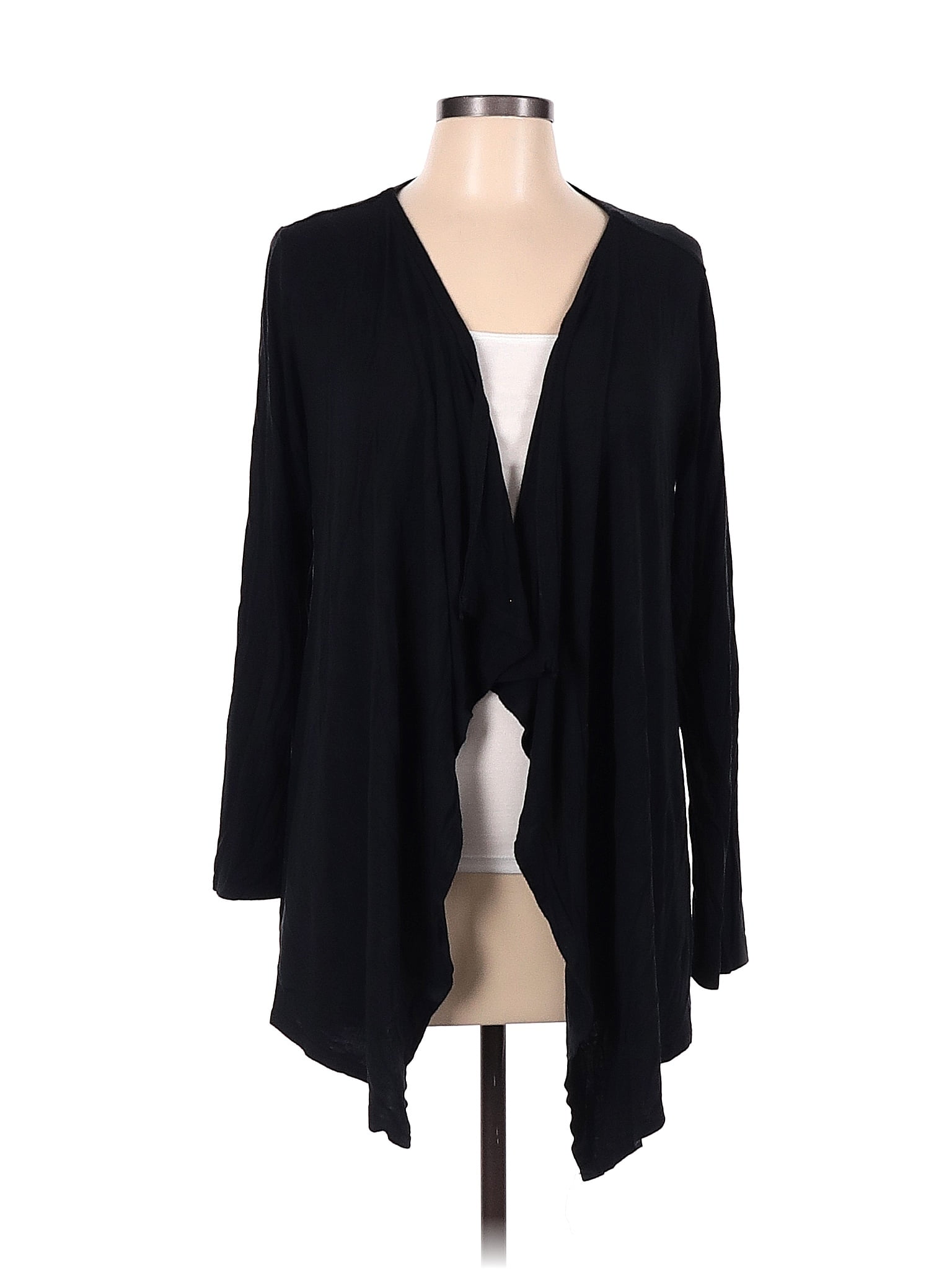 Assorted Brands Solid Black Kimono Size M - 65% off | thredUP