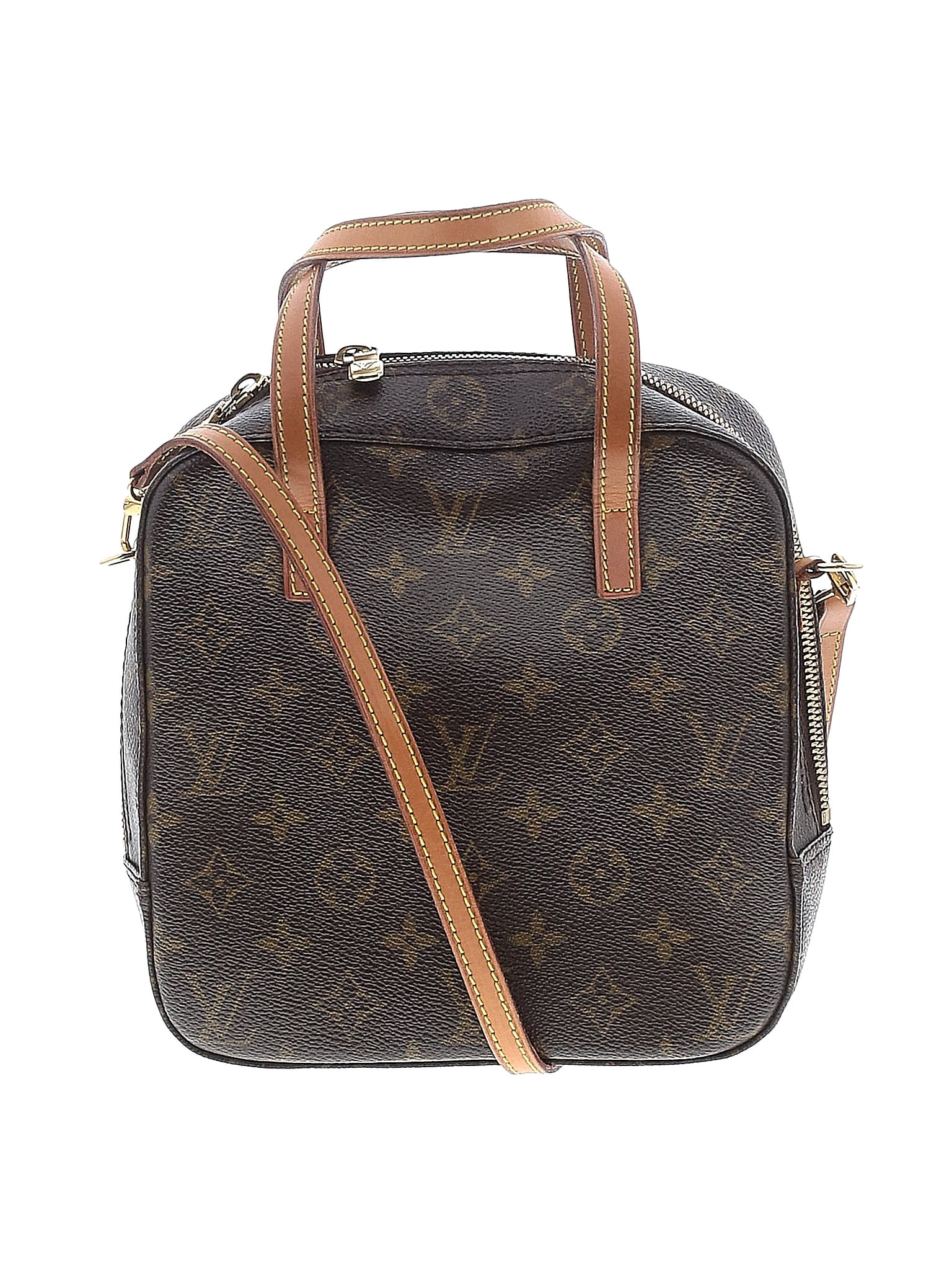 Louis Vuitton 100% Coated Canvas Color Block Brown Monogram Spontini Satchel One Size - 68% off ...