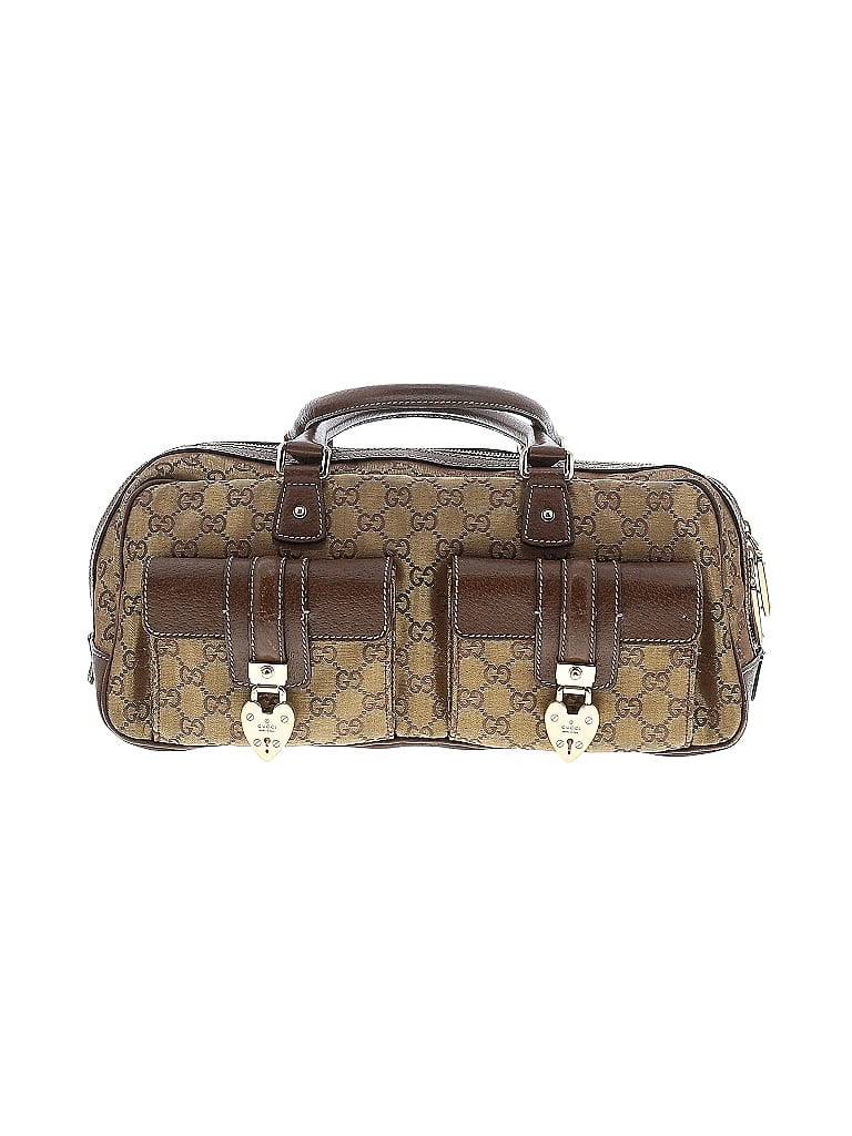 Gucci 100% Canvas Brown Padlock Boston Bag One Size - 67% off | thredUP