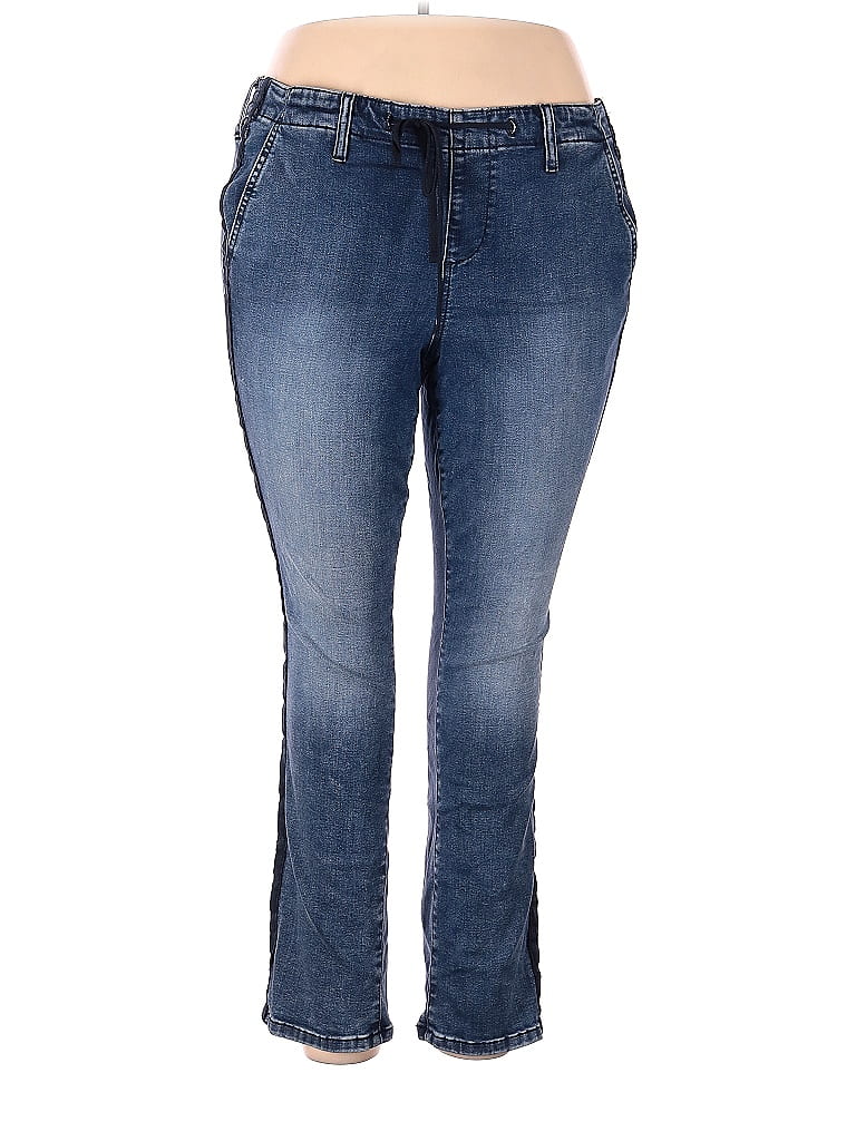 Torrid Solid Blue Jeans Size 2X Plus (2) (Plus) - 64% off | thredUP