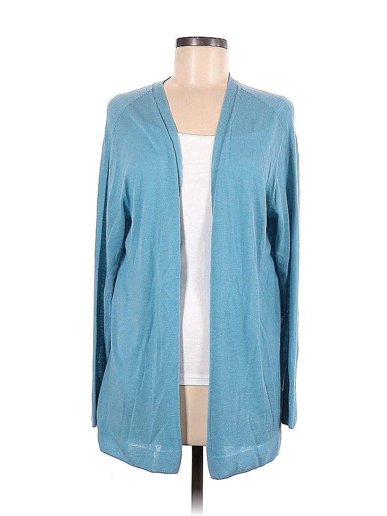 Knititude Color Block Solid Blue Cardigan Size M - 79% off | thredUP