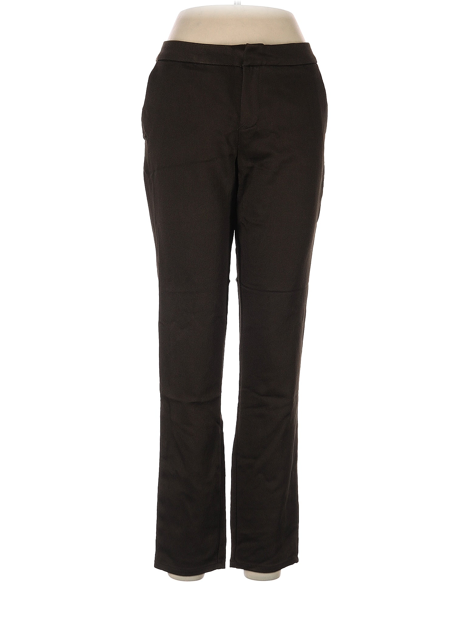 Kut from the Kloth Solid Black Brown Dress Pants Size 6 - 80% off | thredUP