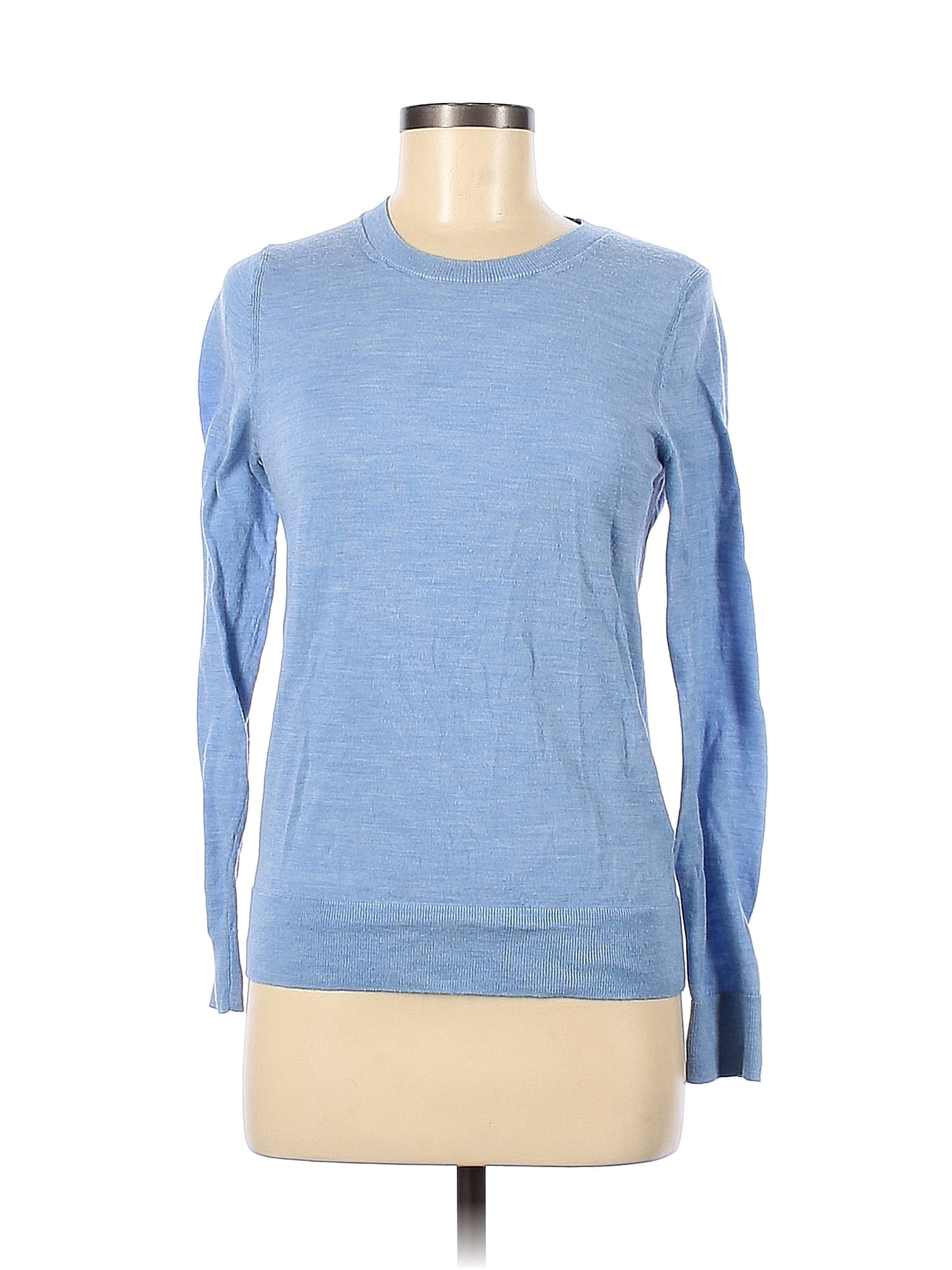 Banana Republic 100% Merino Extra Fine Wool Color Block Blue Wool ...