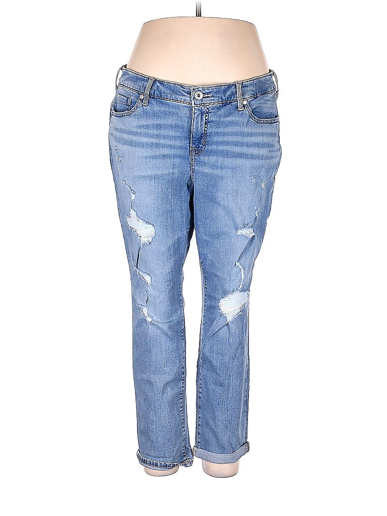 Torrid Solid Blue Jeans Size 18 (Plus) - 61% off | thredUP