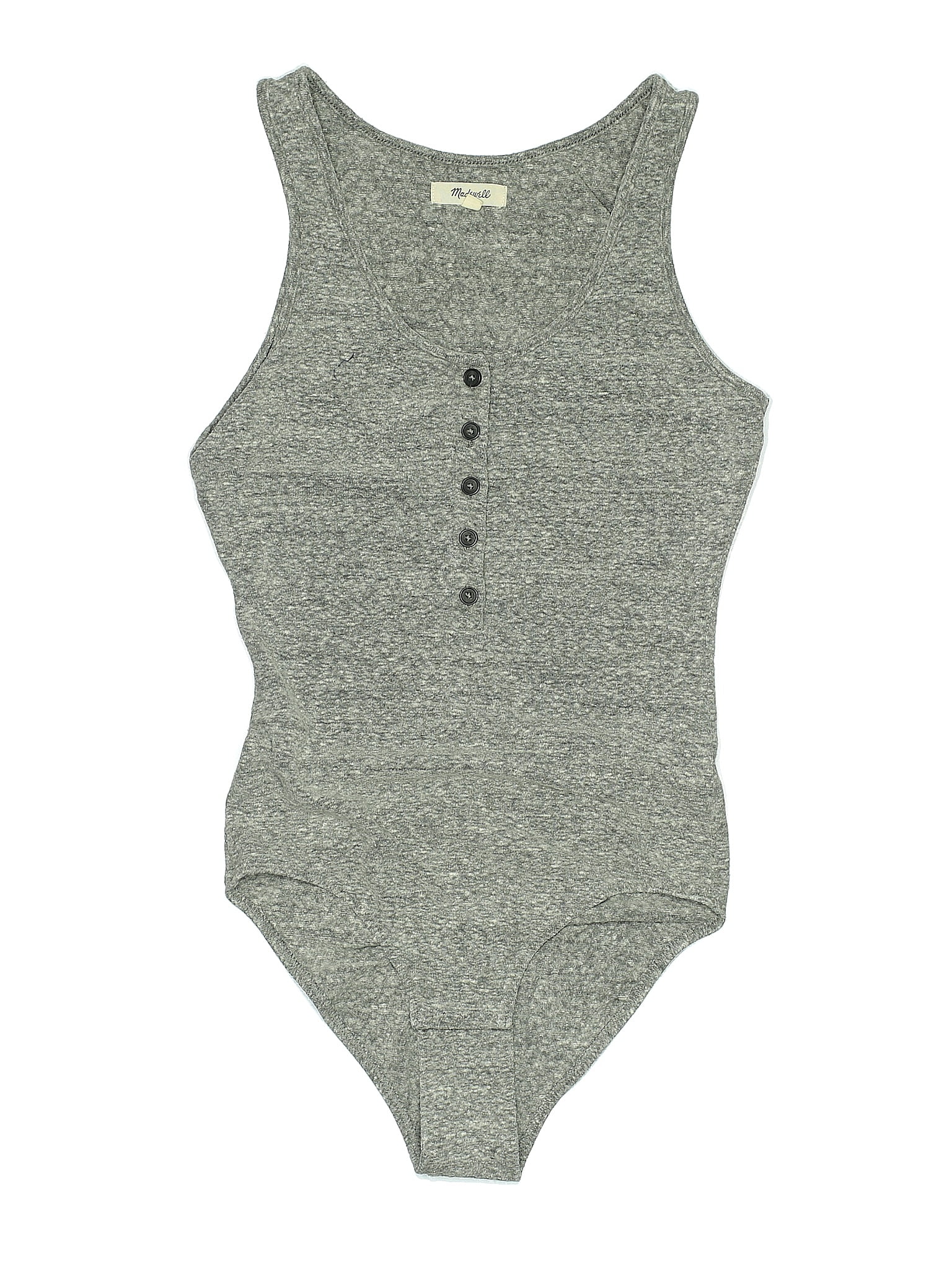 Madewell Marled Gray Bodysuit Size S - 65% off | ThredUp