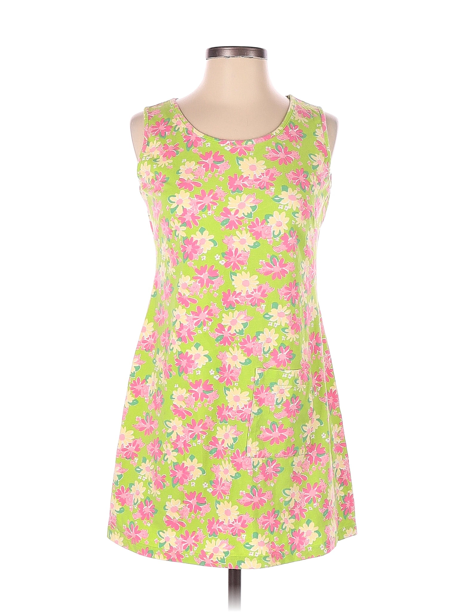 Lilly Pulitzer Floral Multi Color Green Casual Dress Size S 68 Off