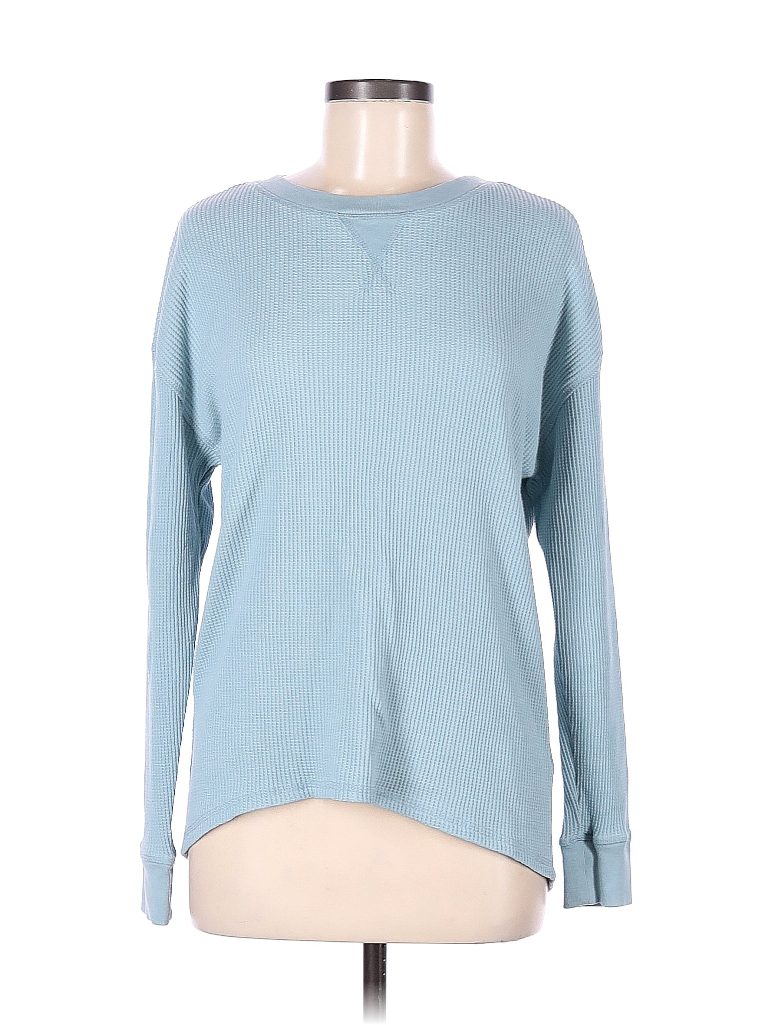 Seven7 Color Block Solid Blue Pullover Sweater Size M - 70% off | thredUP