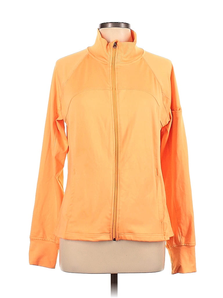 Tek Gear Color Block Solid Orange Track Jacket Size L - 52% off | thredUP