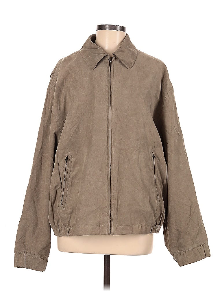 Assorted Brands 100% Polyester Solid Tan Jacket Size M - 67% off | thredUP