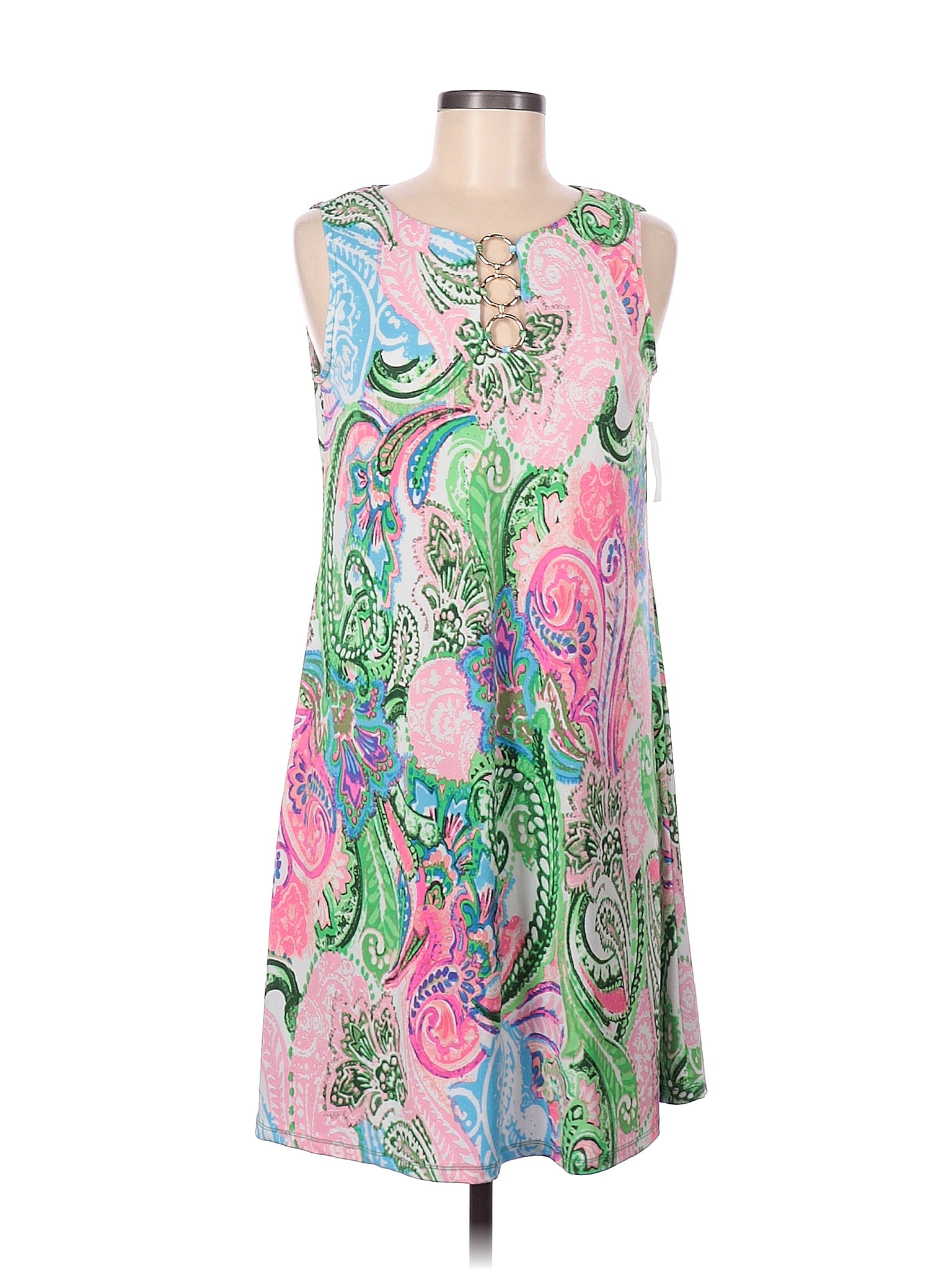 MSK Multi Color Green Casual Dress Size M - 65% off | ThredUp