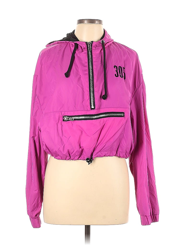Assorted Brands 100% Nylon Solid Pink Windbreaker Size L - 60% off ...