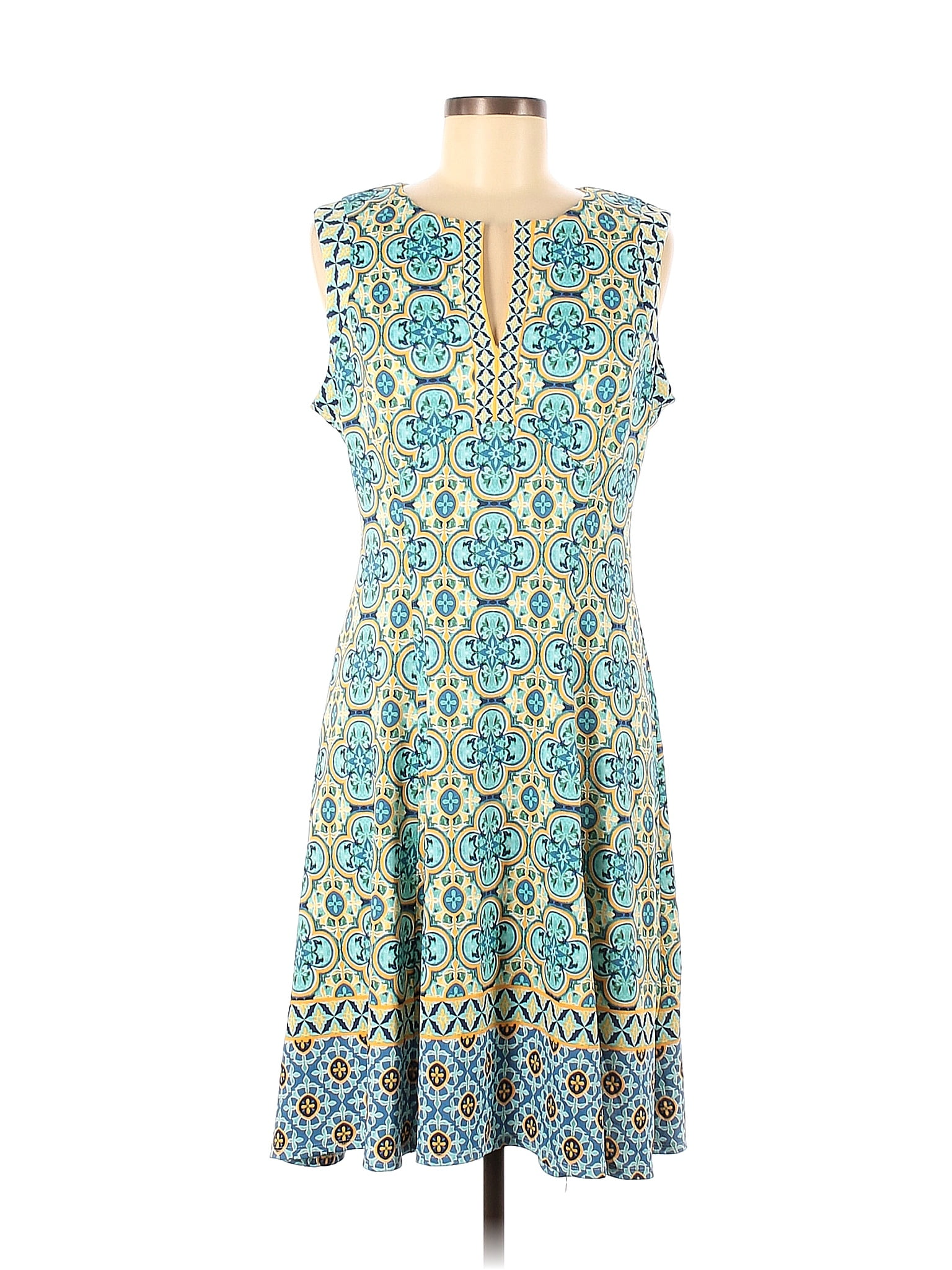 Maggy London Multi Color Green Casual Dress Size 8 73 Off Thredup