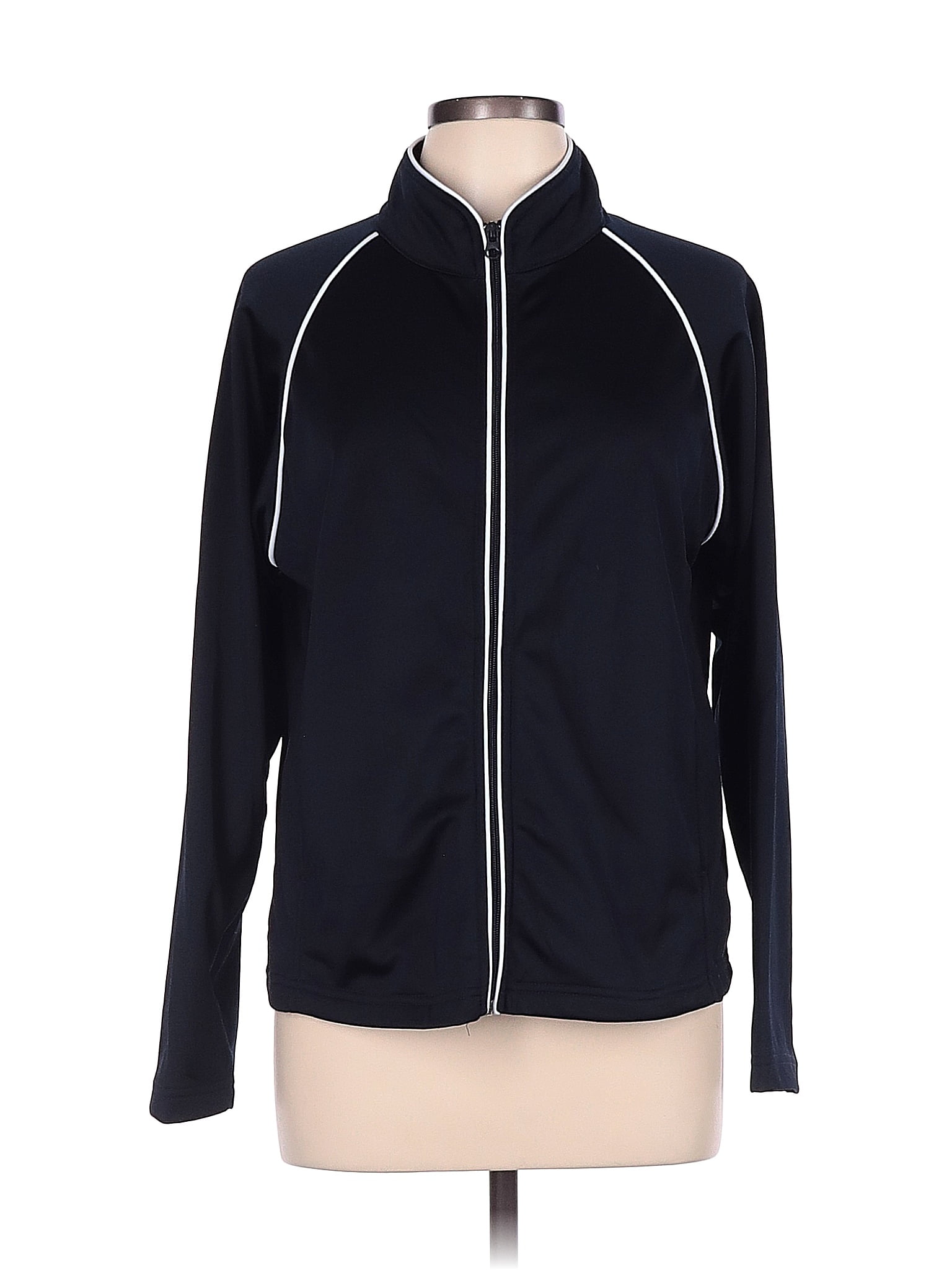 Augusta Sportswear 100% Polyester Solid Black Track Jacket Size L - 71% off | ThredUp
